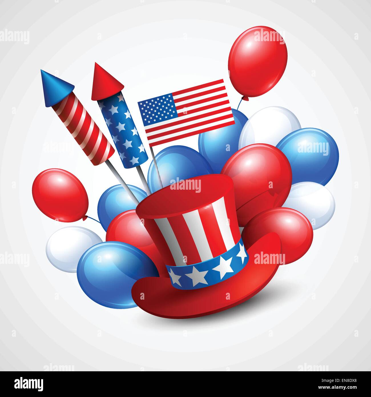 Fourth july symbols usa symbols Stock Vector Images - Alamy