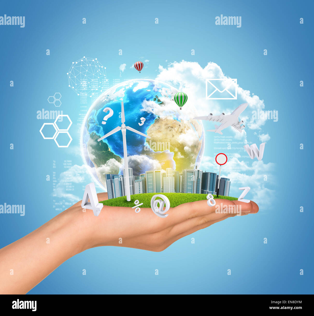 3d earth building hi-res stock photography and images - Alamy