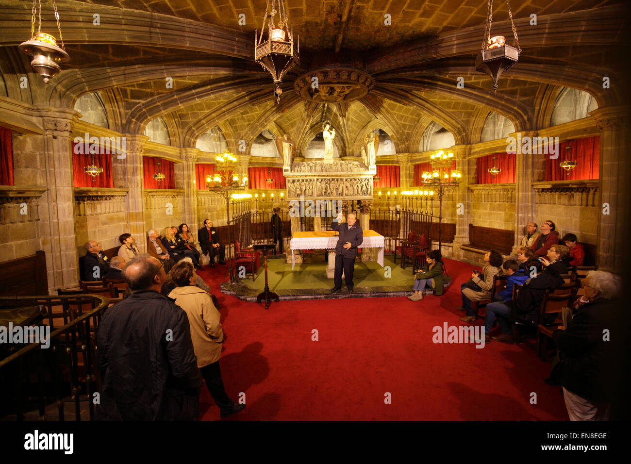 Saint Eulalia Crypt at the Cathedral, Barcelona, Spain Stock Photo - Alamy