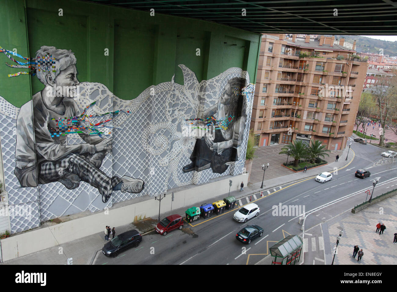 Bilbao mural hi-res stock photography and images - Alamy