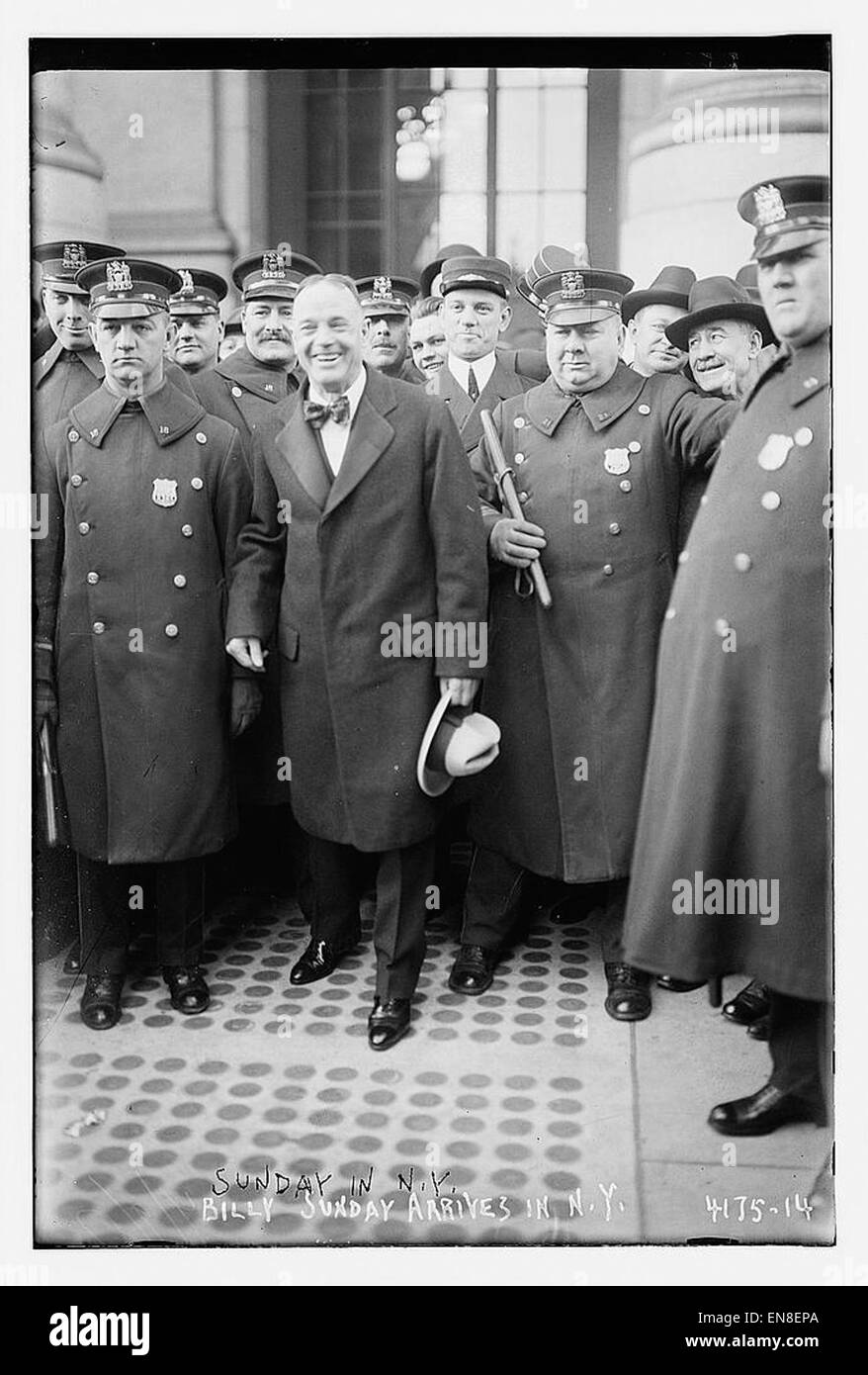 Billy Sunday, a famous American evangelist, arrived in New York City ...
