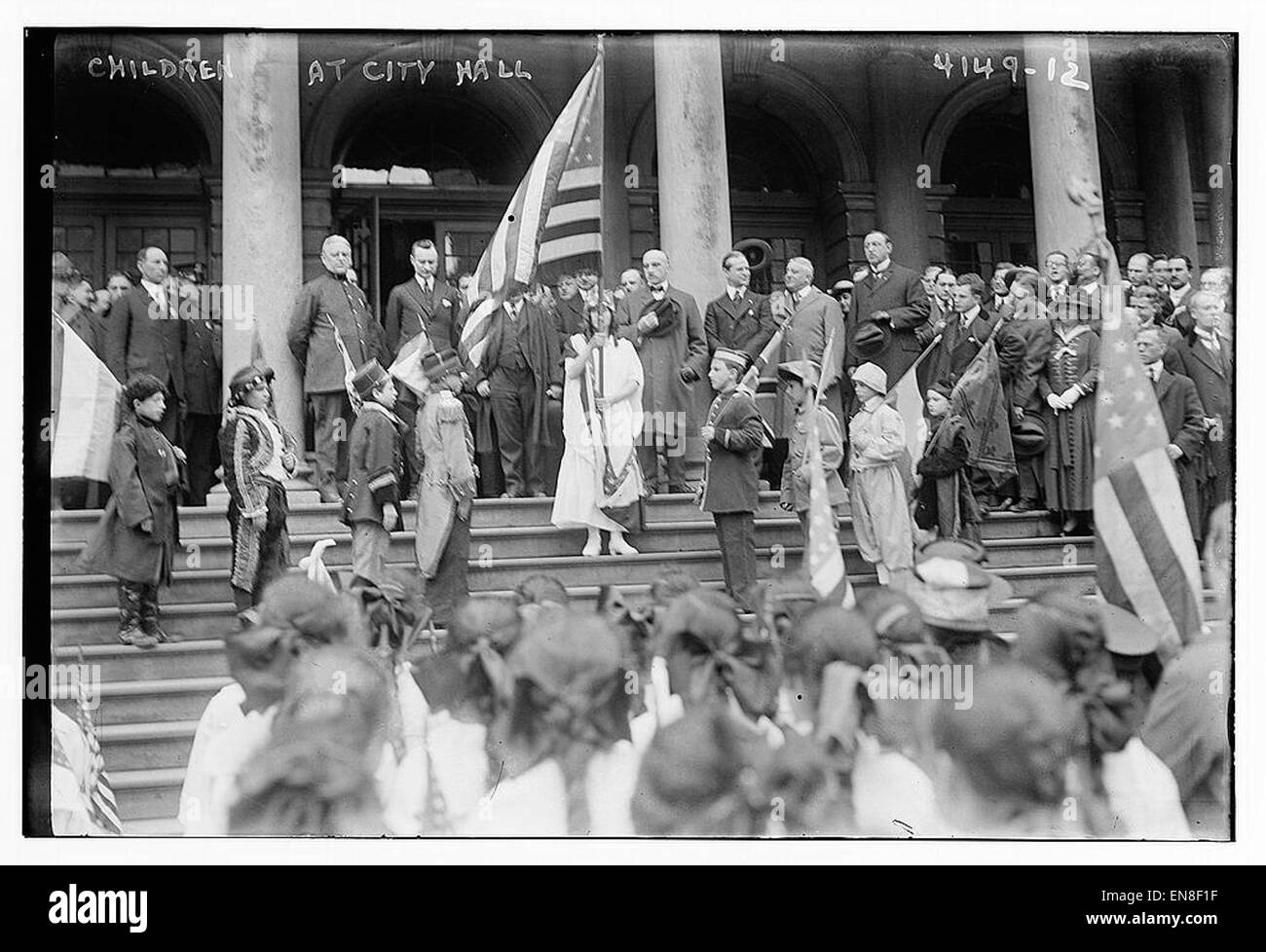 Children at City Hall Stock Photo - Alamy