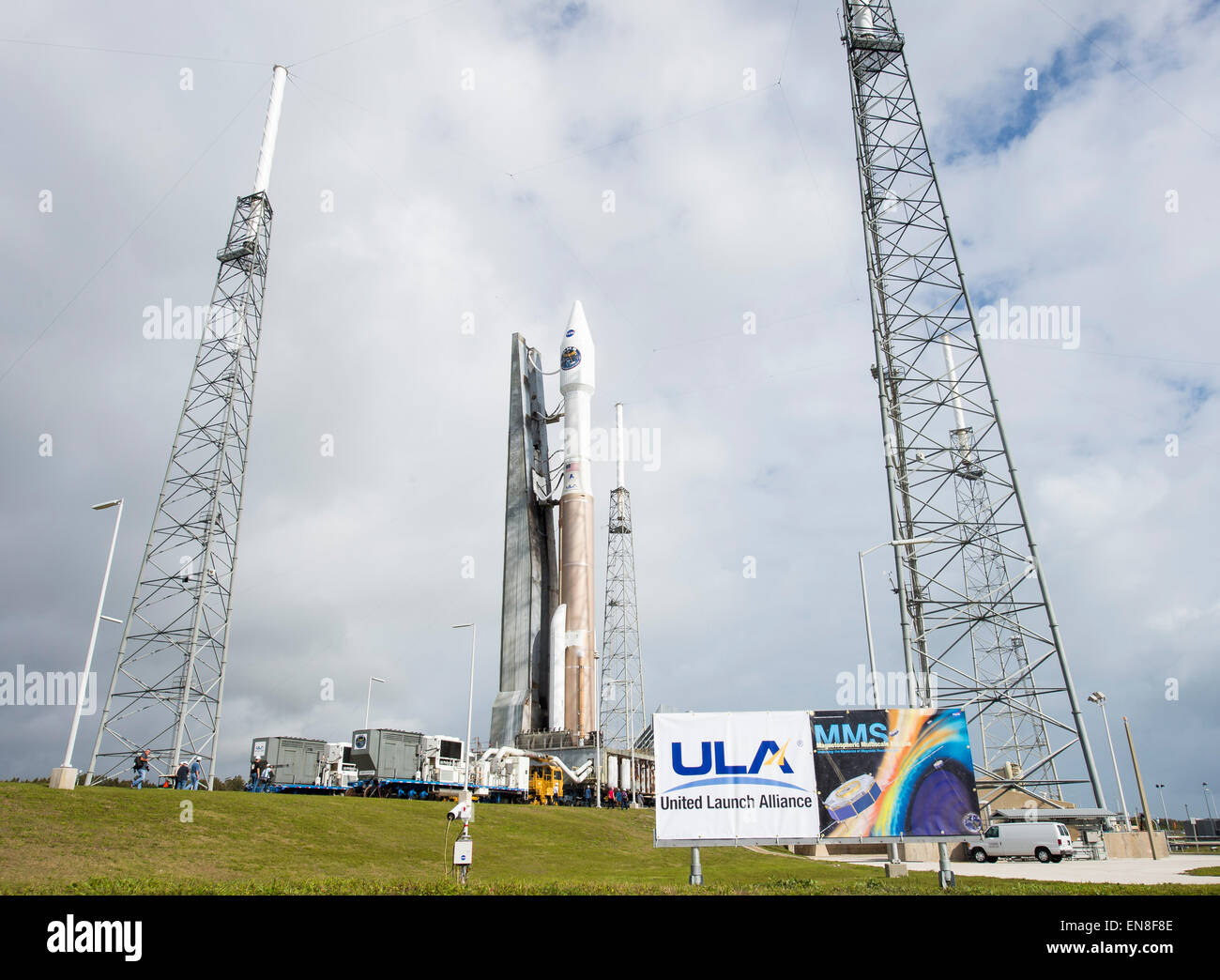 The Atlas V rocket, carrying NASA's Magnetospheric Multiscale (MMS ...
