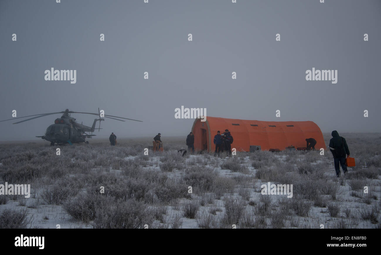 Following the landing of Soyuz TMA-14M, Russian ground support ...
