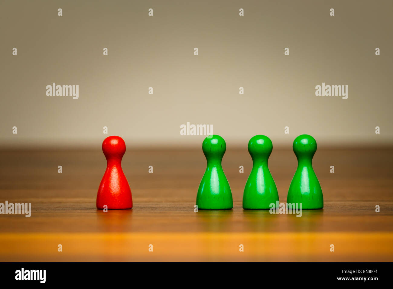 Concept for: good or bad, isolation, confrontation, competition and ...