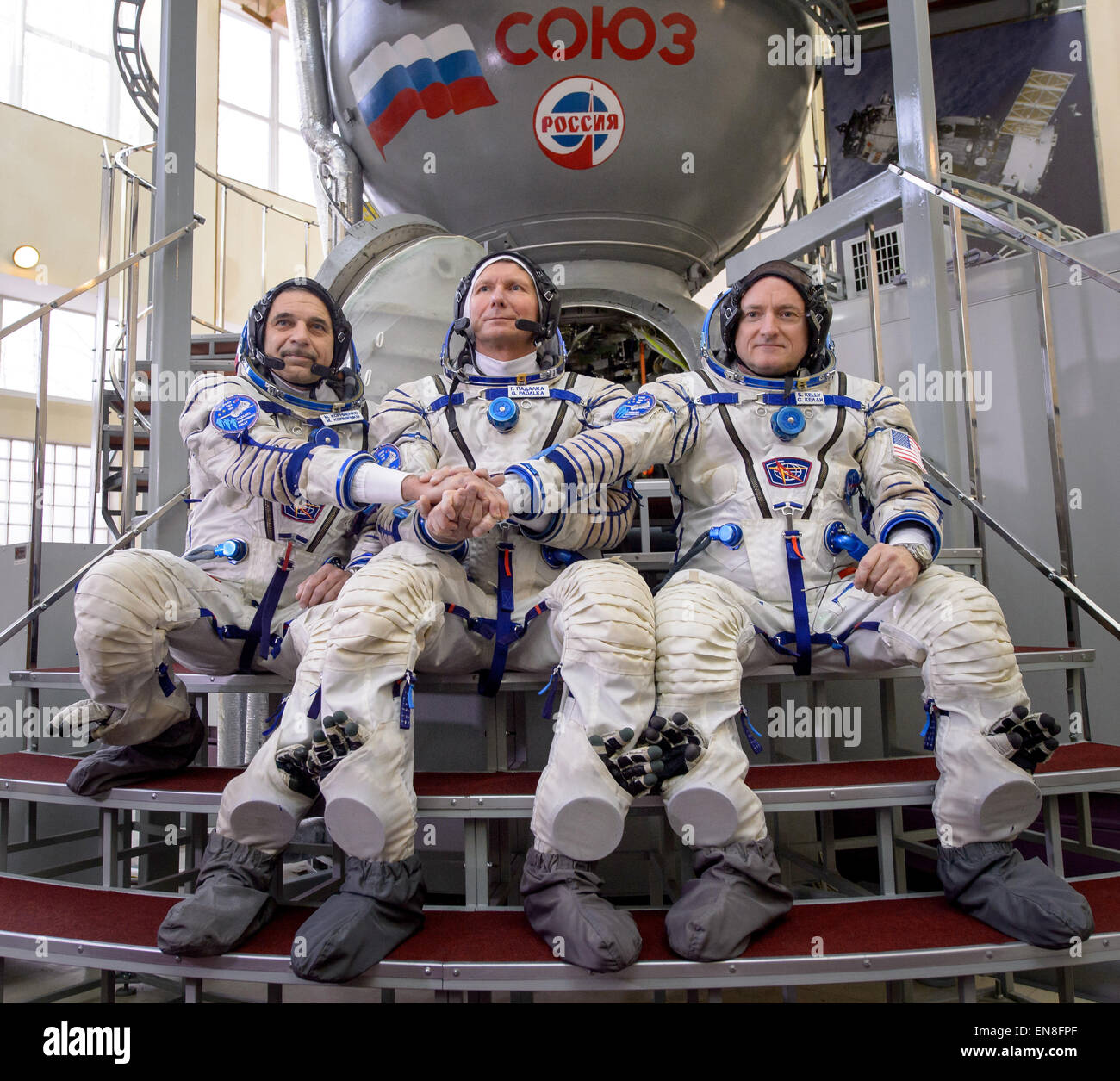 Expedition 43 Russian cosmonaut Mikhail Kornienko of the Russian ...