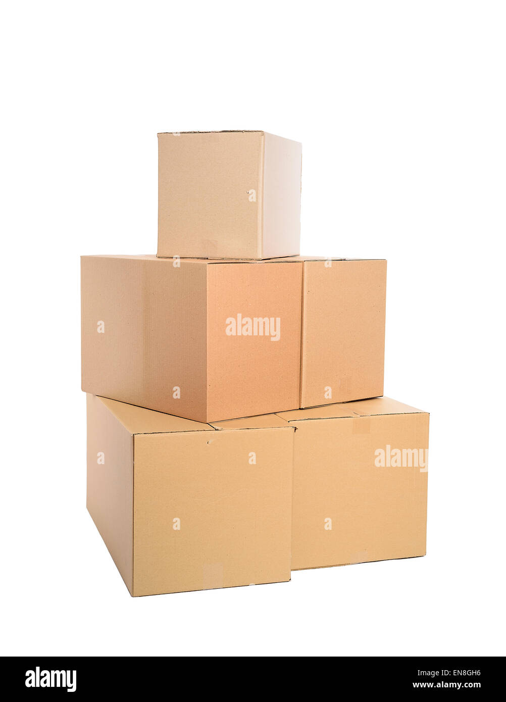 Stack of cardboard boxes Stock Photo - Alamy