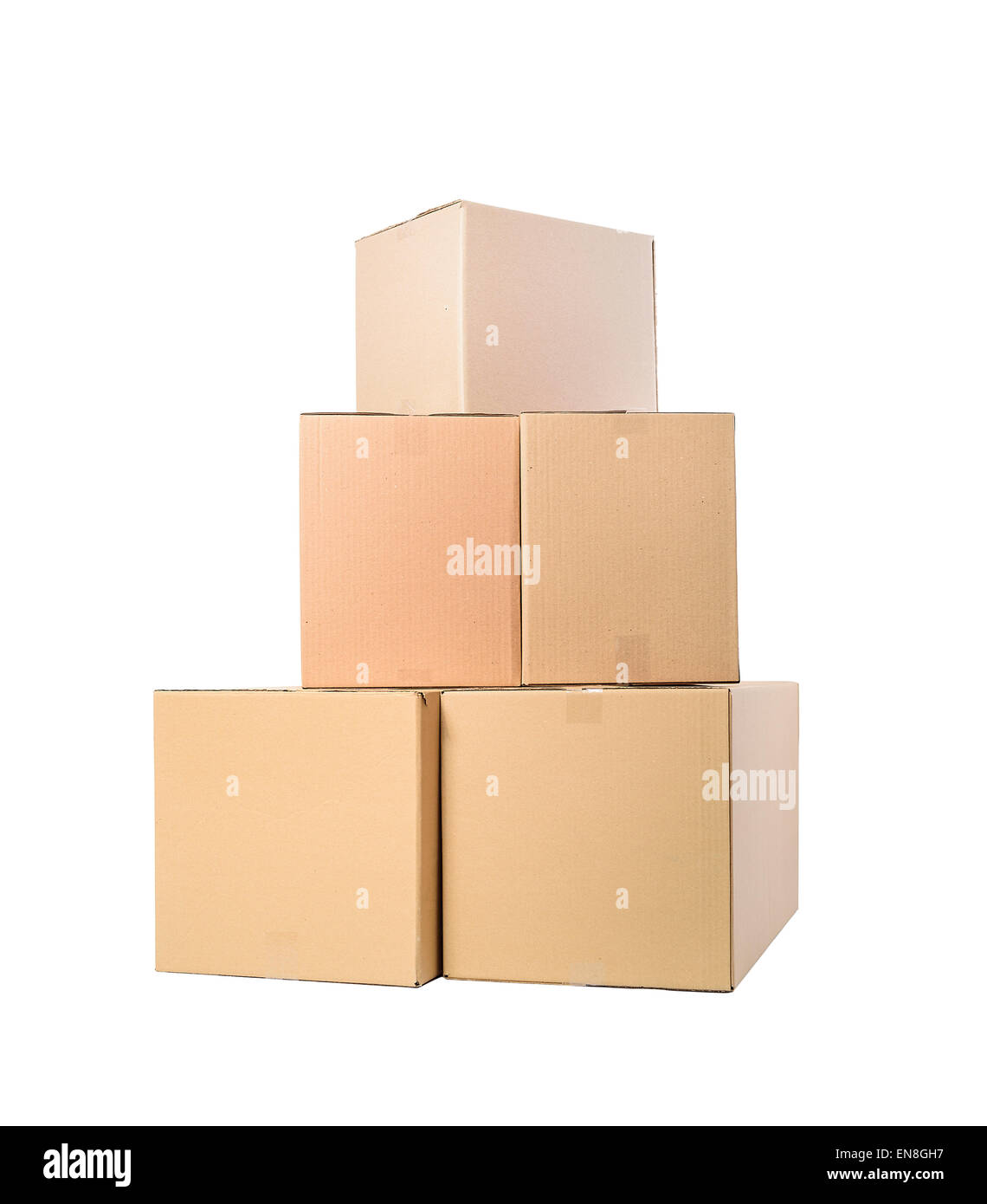 Stack of cardboard boxes Stock Photo - Alamy