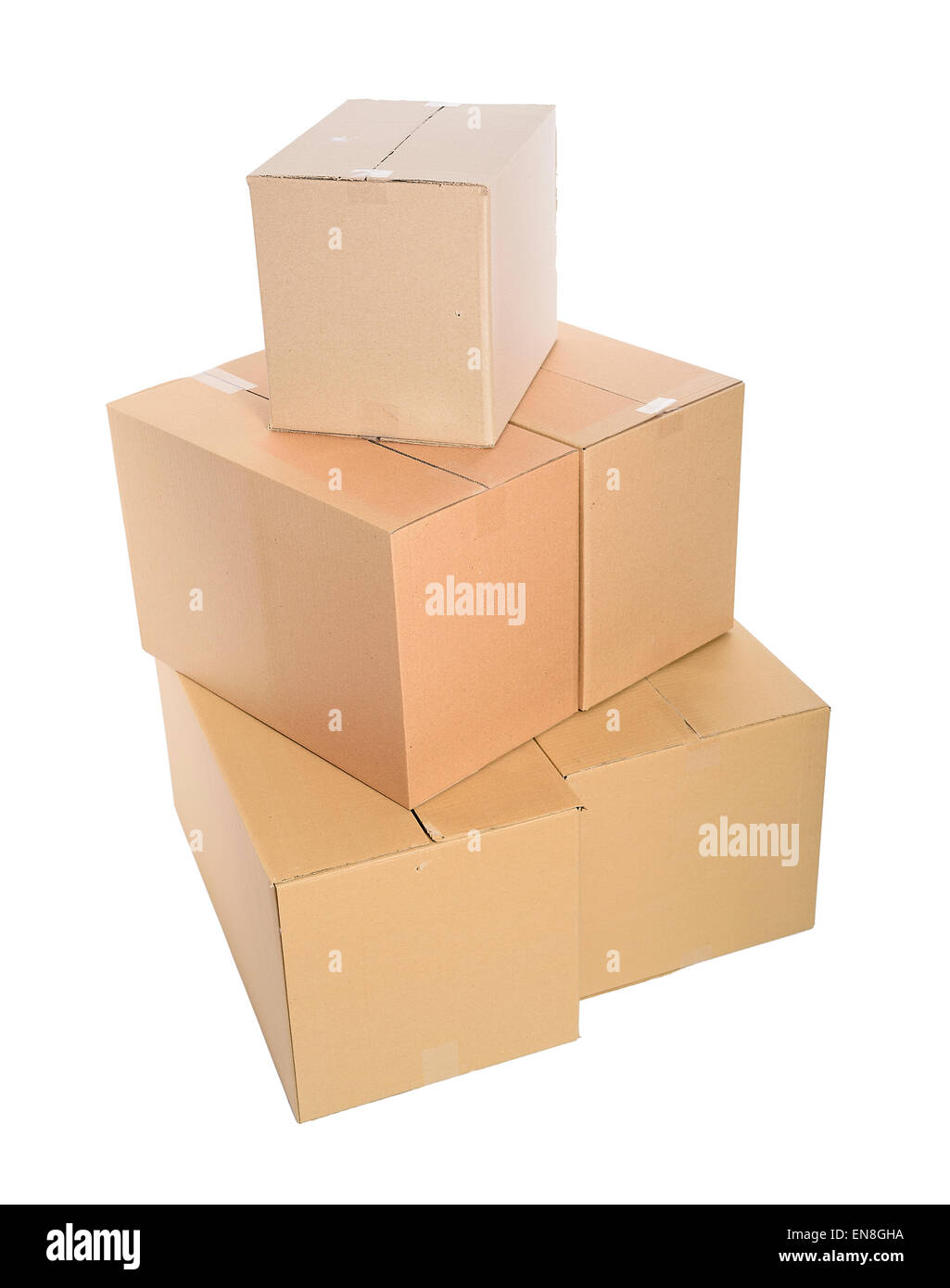 Stack of cardboard boxes Stock Photo - Alamy