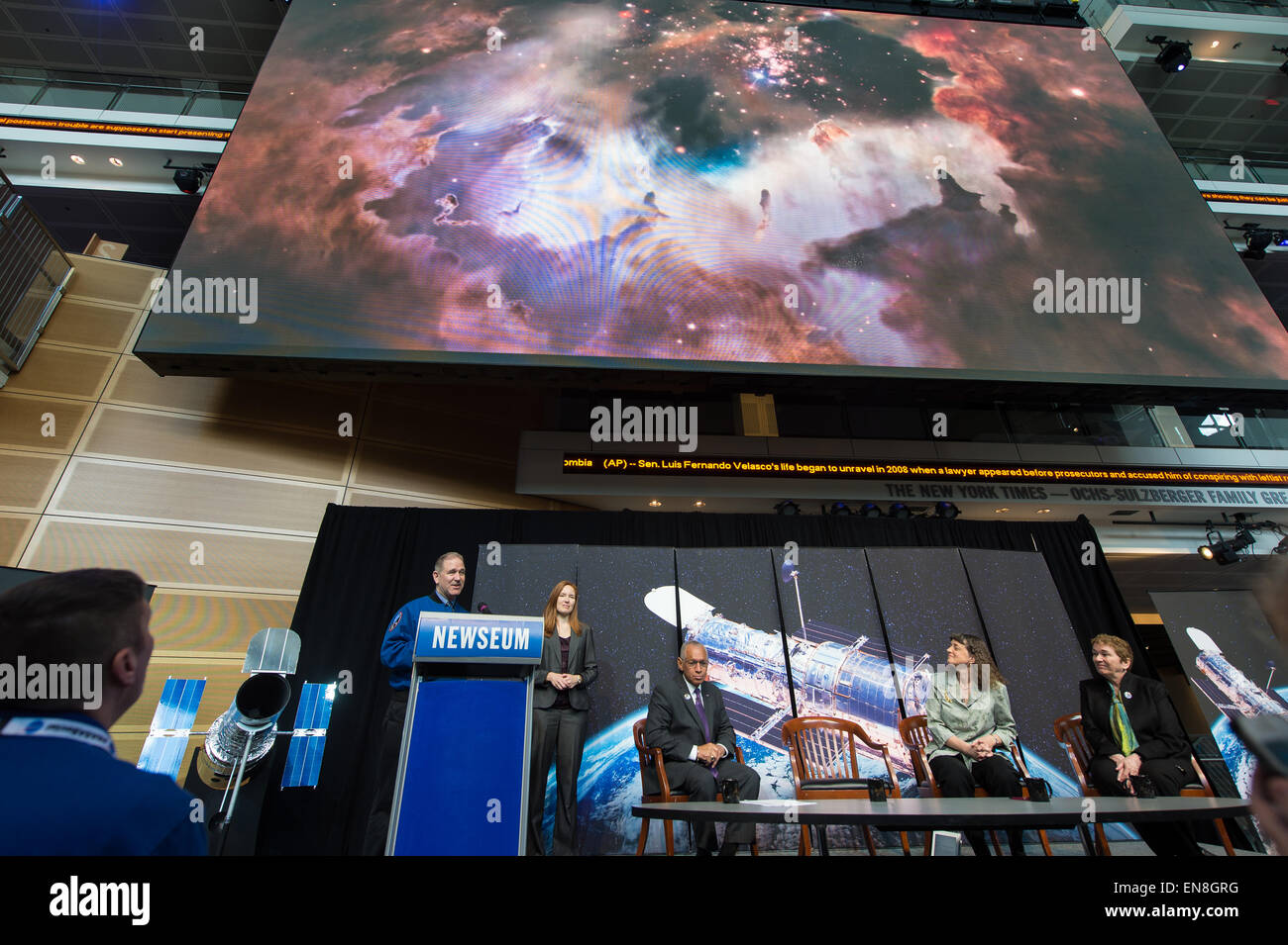 NASA celebrated the 25th anniversary of the Hubble Space Telescope with ...