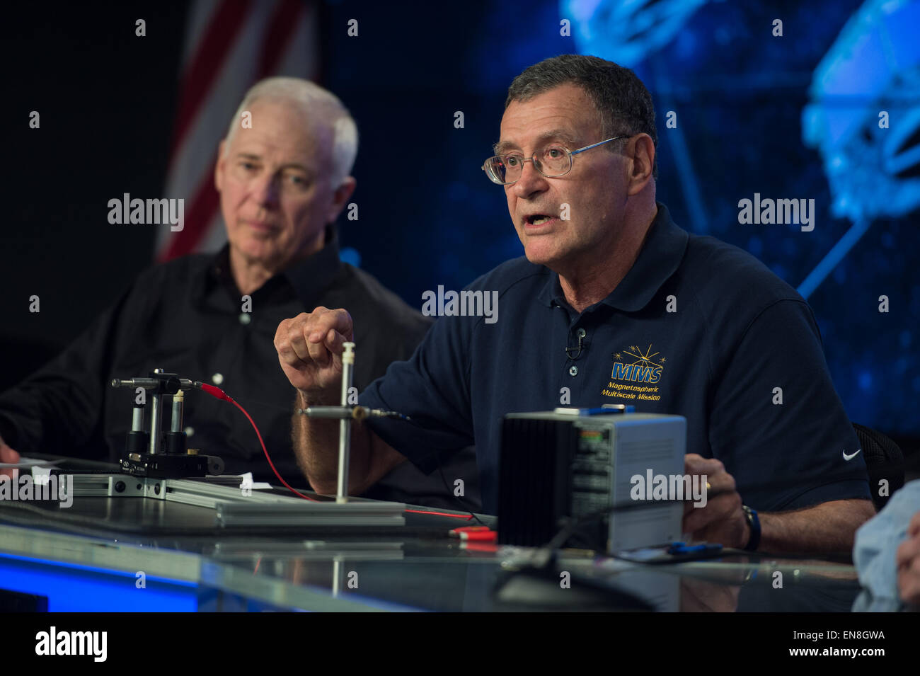 Roy Torbert, lead investigator for NASA’s MMS FIELDS mission, speaks at ...