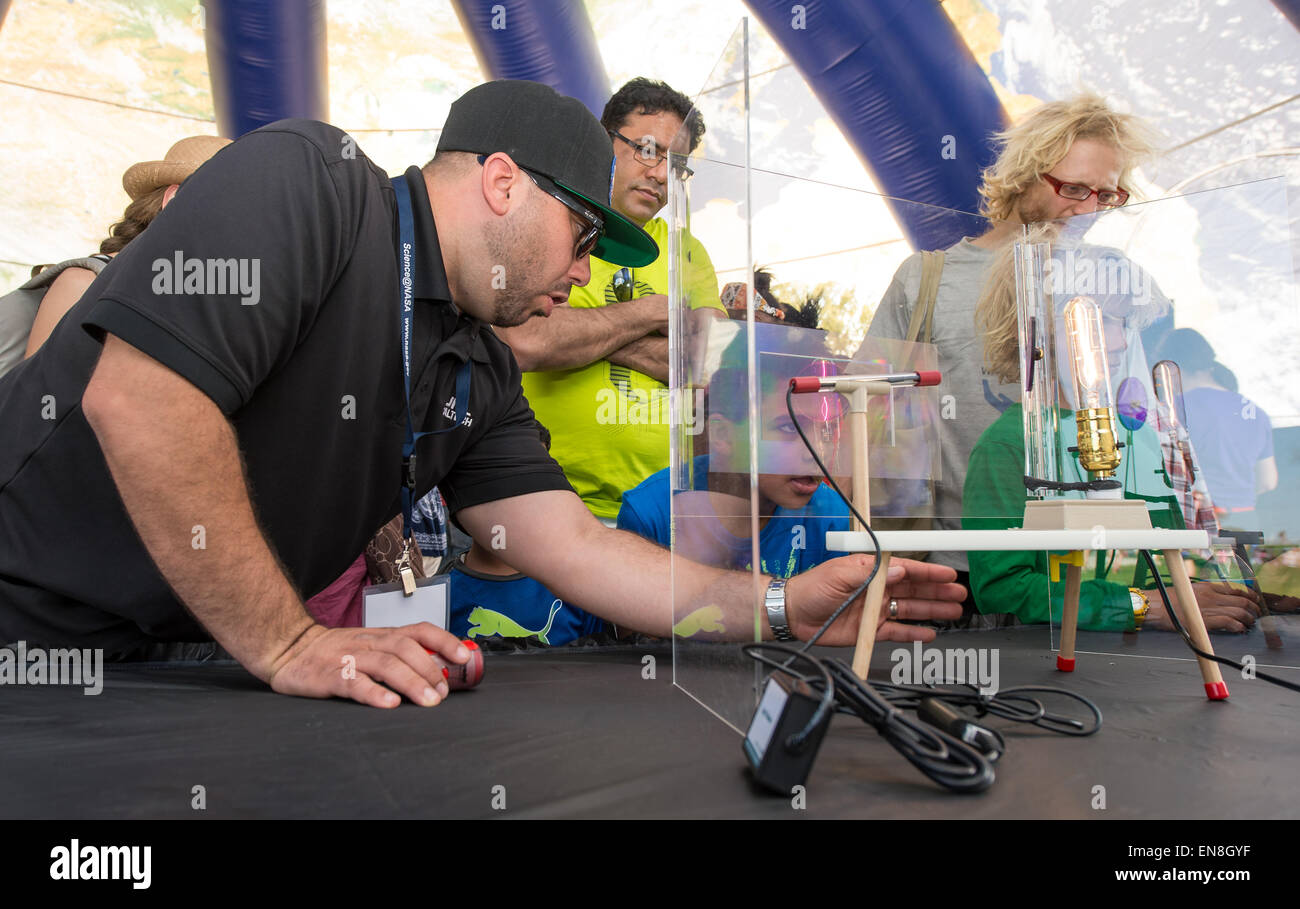 During the 2015 Global Citizen Earth Day event, NASA showcased space ...