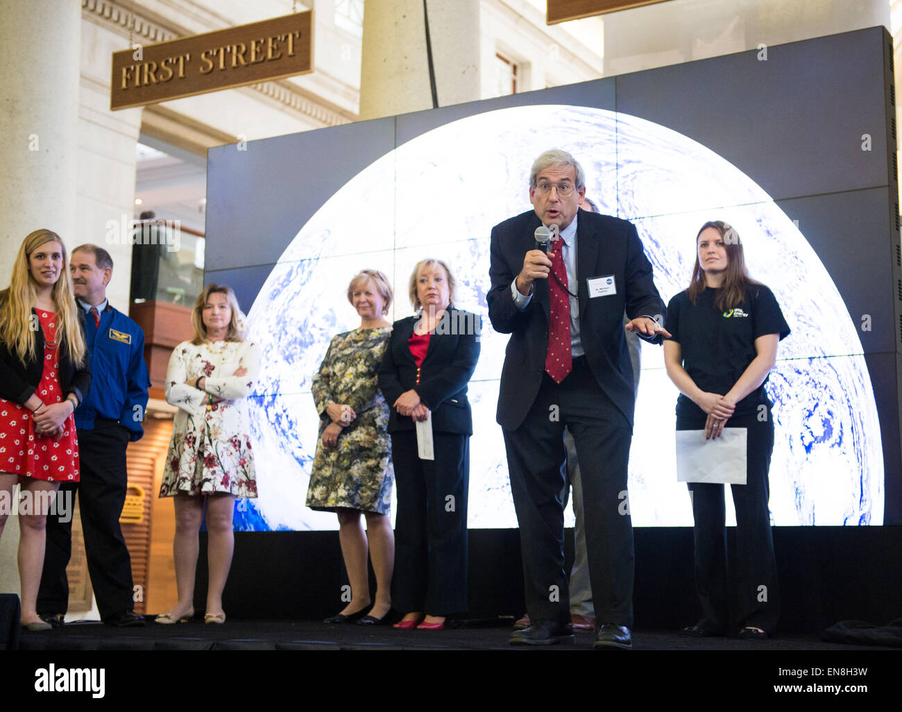 Dr. Michael Freilich, director, Earth Science, NASA, speaks at NASA's ...