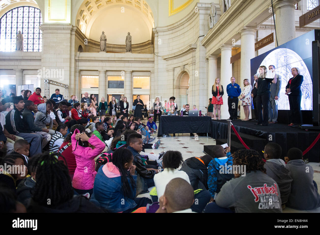 NASA's Earth Day event at Union Station in Washington, DC, featured ...