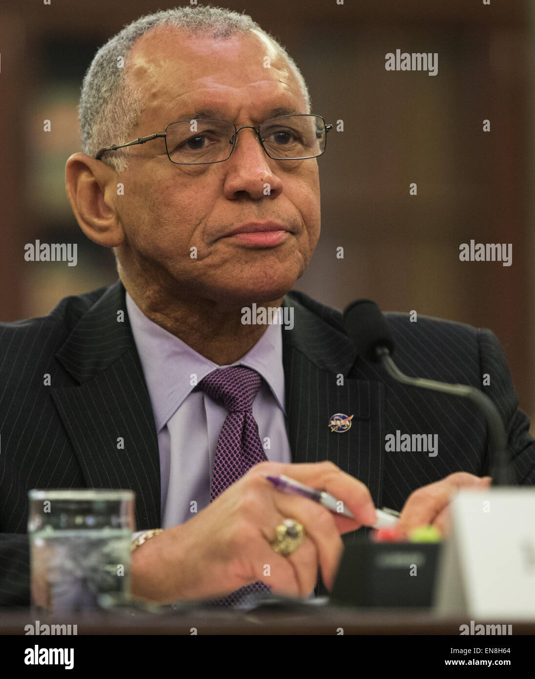 NASA Administrator Charles Bolden testifies in Washington, D.C. during ...