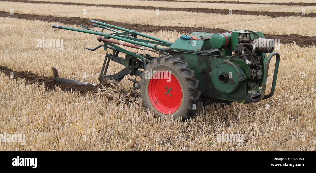 A Hand Steered Vintage Agricultural Farming Plough Stock Photo - Alamy