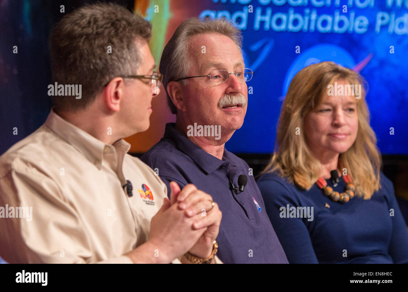 Paul Hertz, NASA’s director of Astrophysics, leads a panel discussion ...