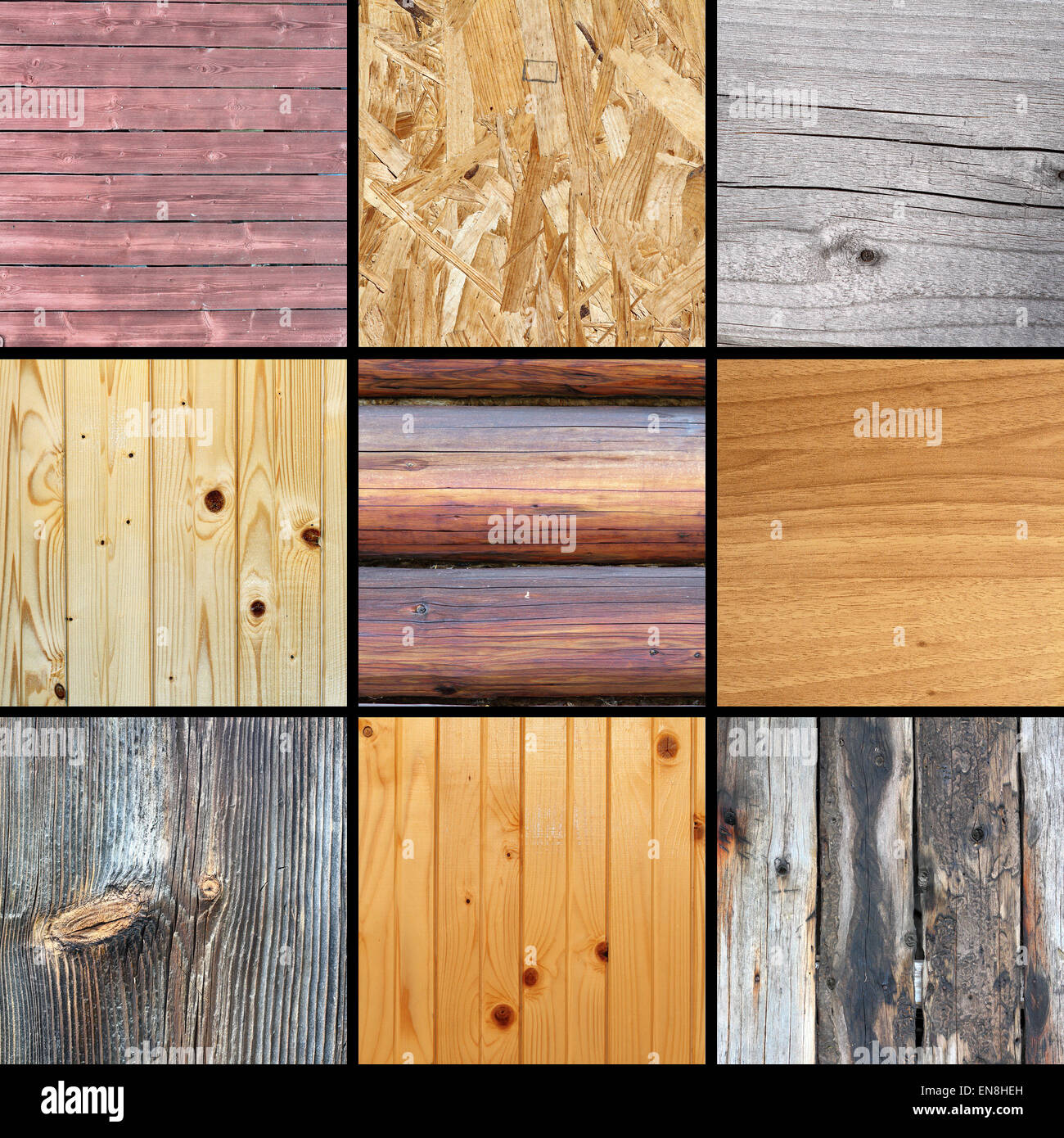 collection of textured woods ready for your design, nine different ...