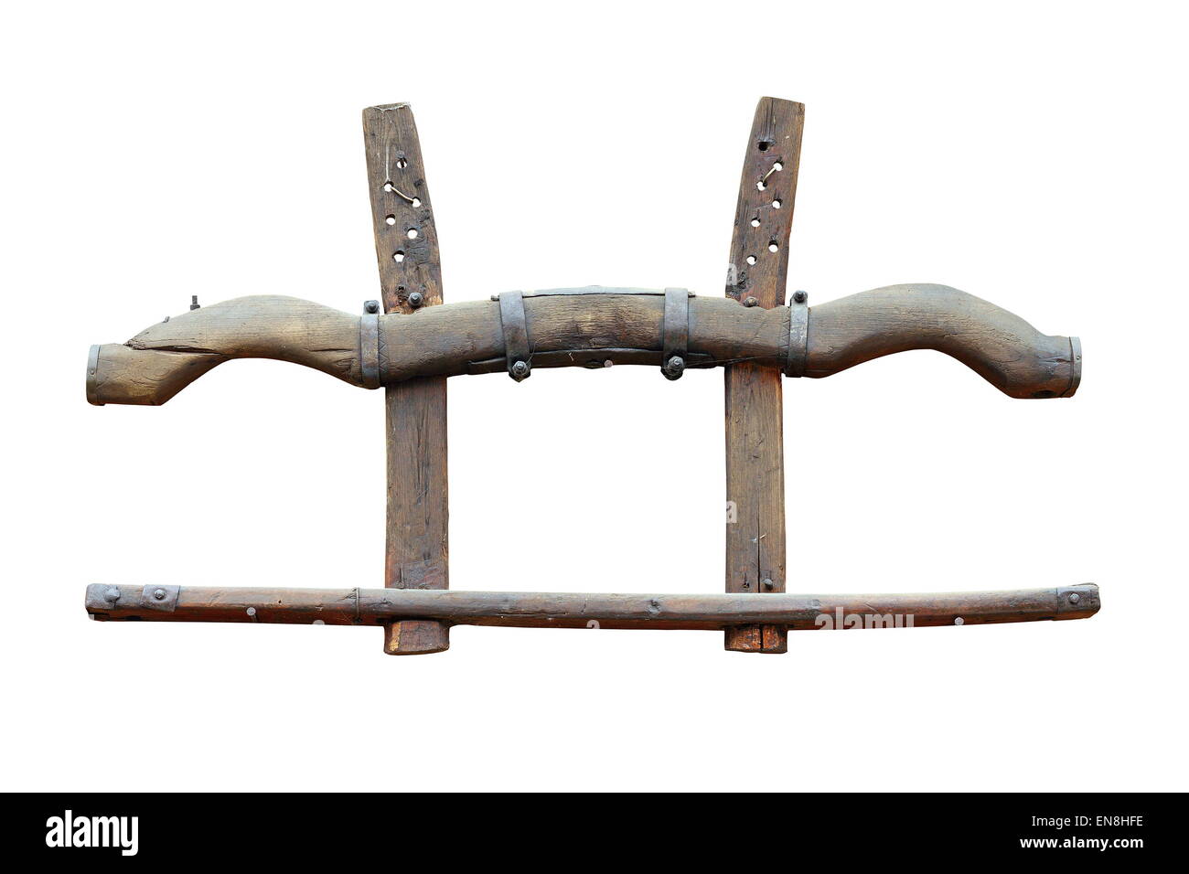 Old traditional plough Cut Out Stock Images & Pictures - Alamy