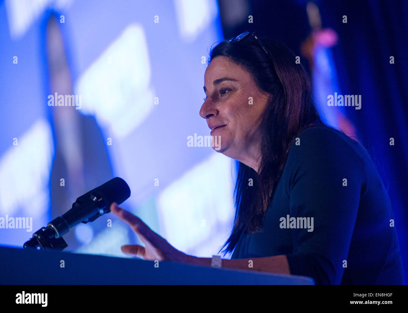 Rona Ramon, widow of astronaut Ilan Ramon, spoke at the dedication of ...