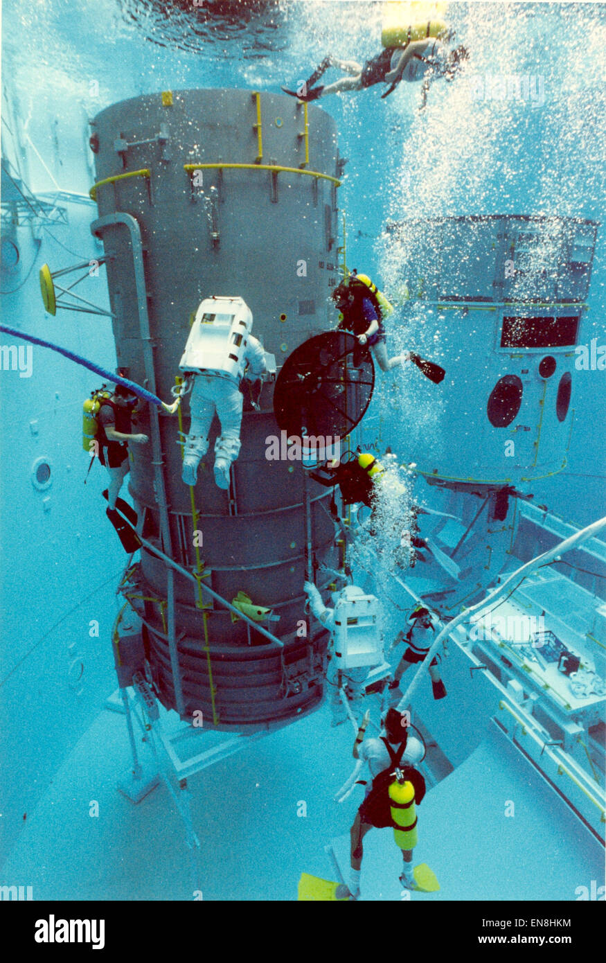 In August 1992, astronauts were back in the Neutral Buoyancy Simulator ...