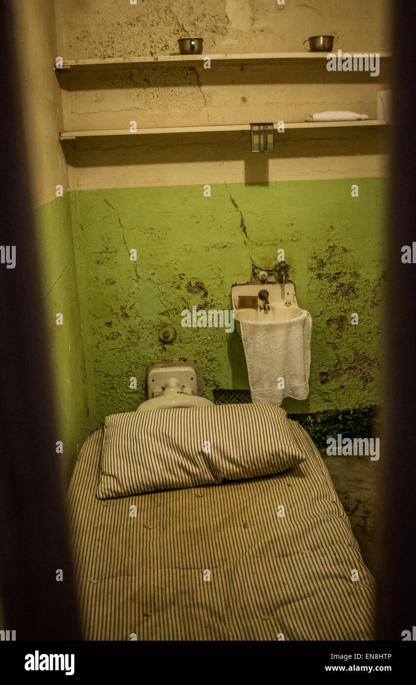 Alcatraz jail prisioner cell in San Francisco, USA Stock Photo - Alamy