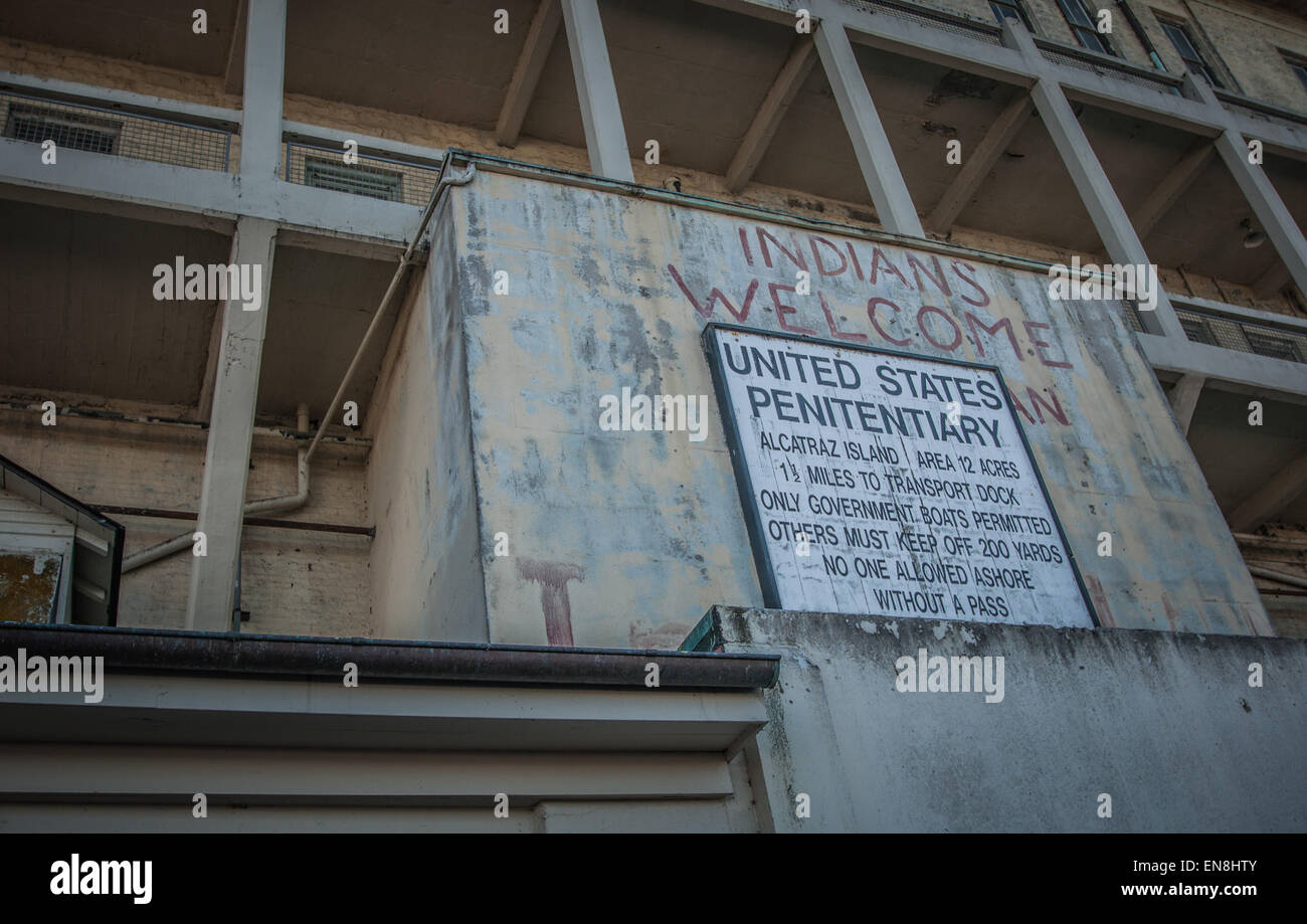 Welcome To Alcatraz Sign Stock Photos & Welcome To Alcatraz Sign Stock ...