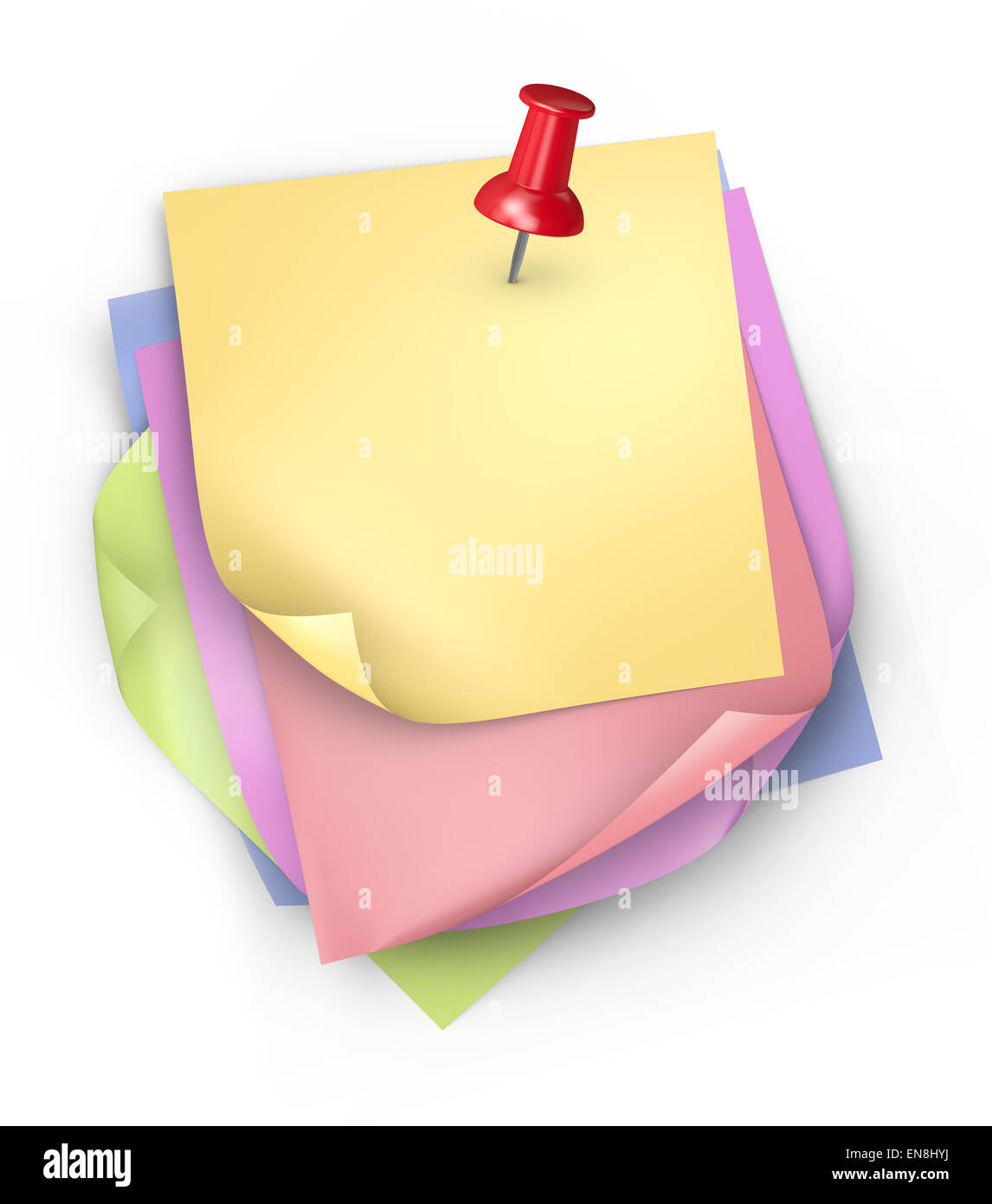 3D rendering of the note Stock Photo - Alamy
