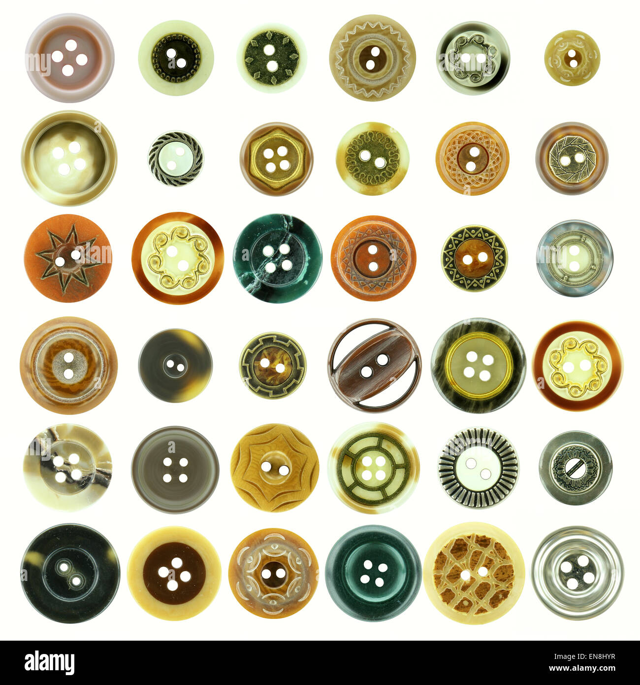 Buttons set isolated on white Stock Photo - Alamy