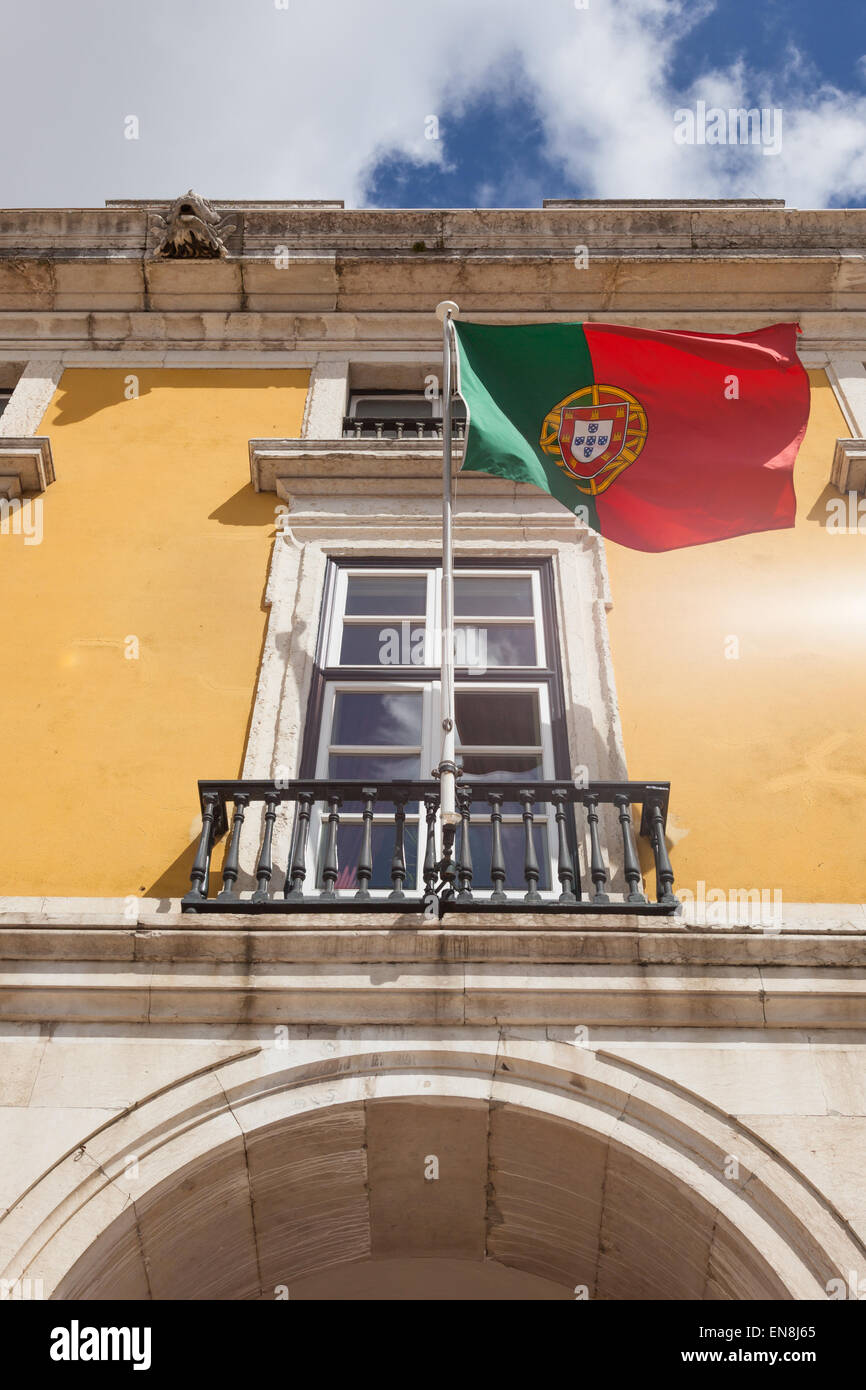 National flag of portugal waving hi-res stock photography and images ...