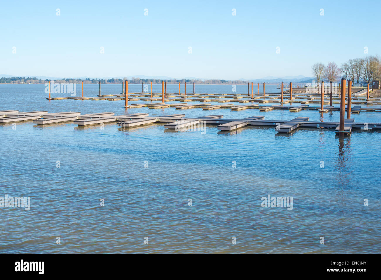 Fern Ridge Boat Dock Stock Photo - Alamy