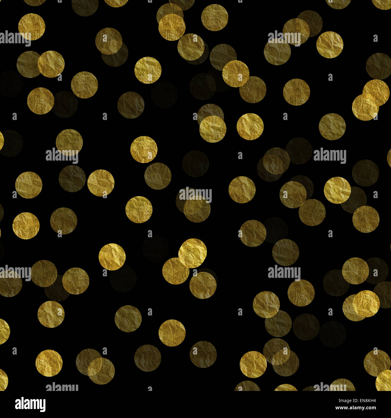 Metallic Gold Polka Dot Background