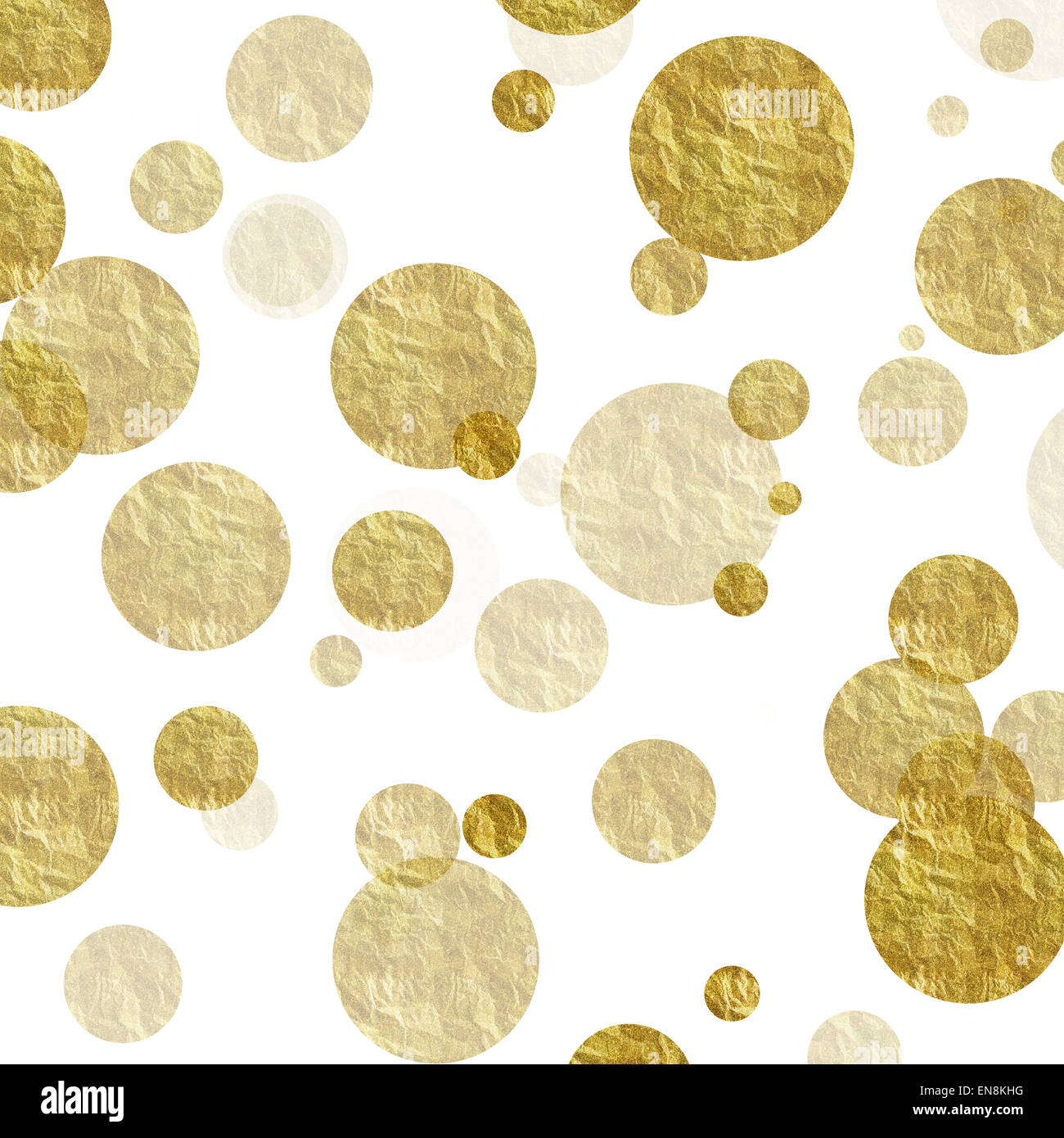 Gold Polka Dots Background
