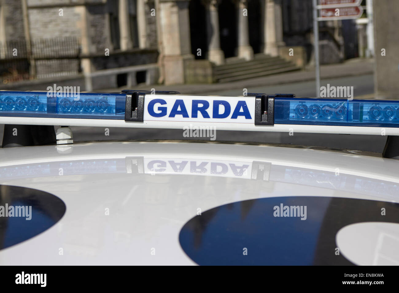 garda irish police patrol car sligo republic of ireland Stock Photo - Alamy