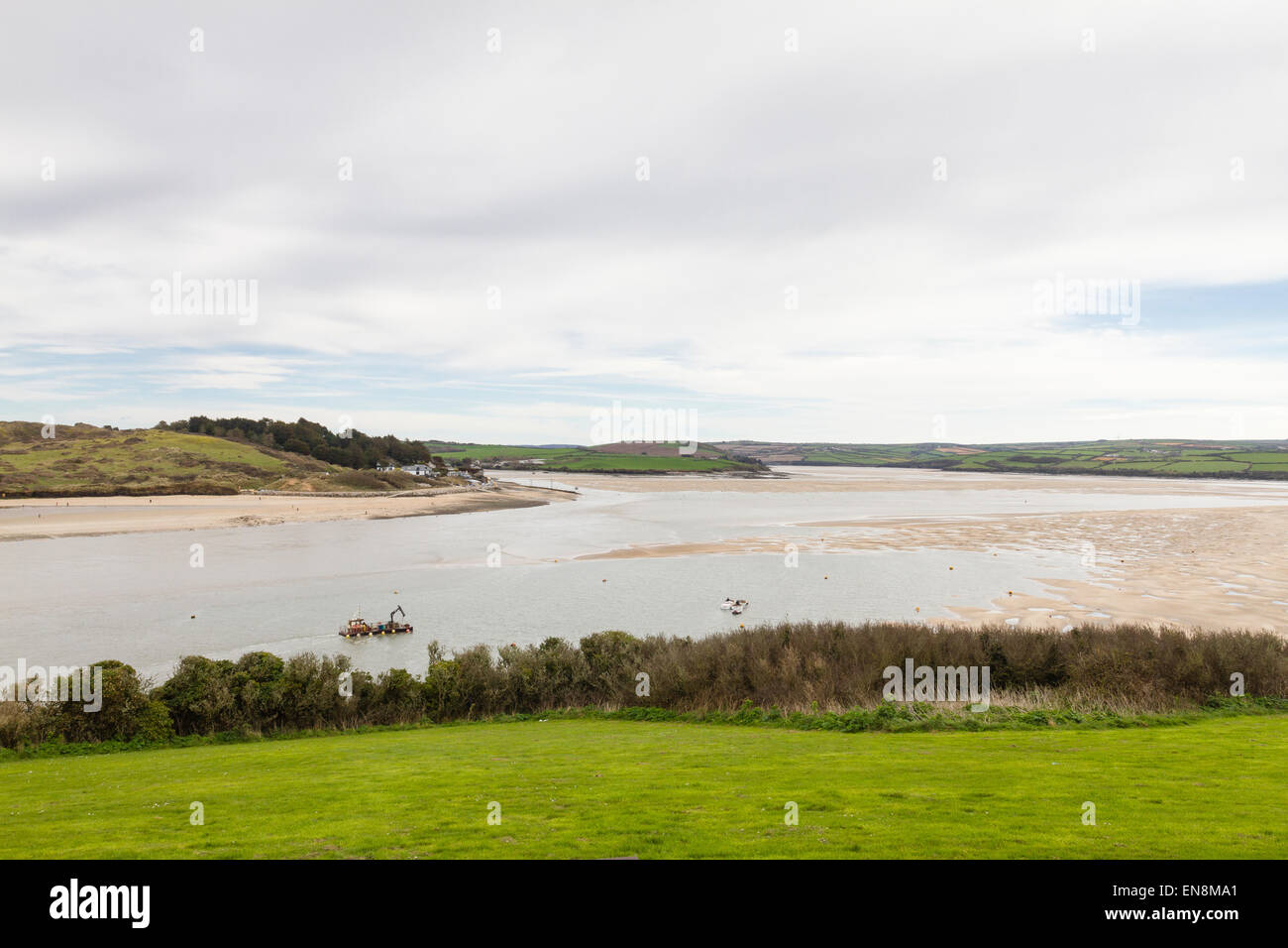 The River Camel estuary in Cornwall is a haven for water borne ...