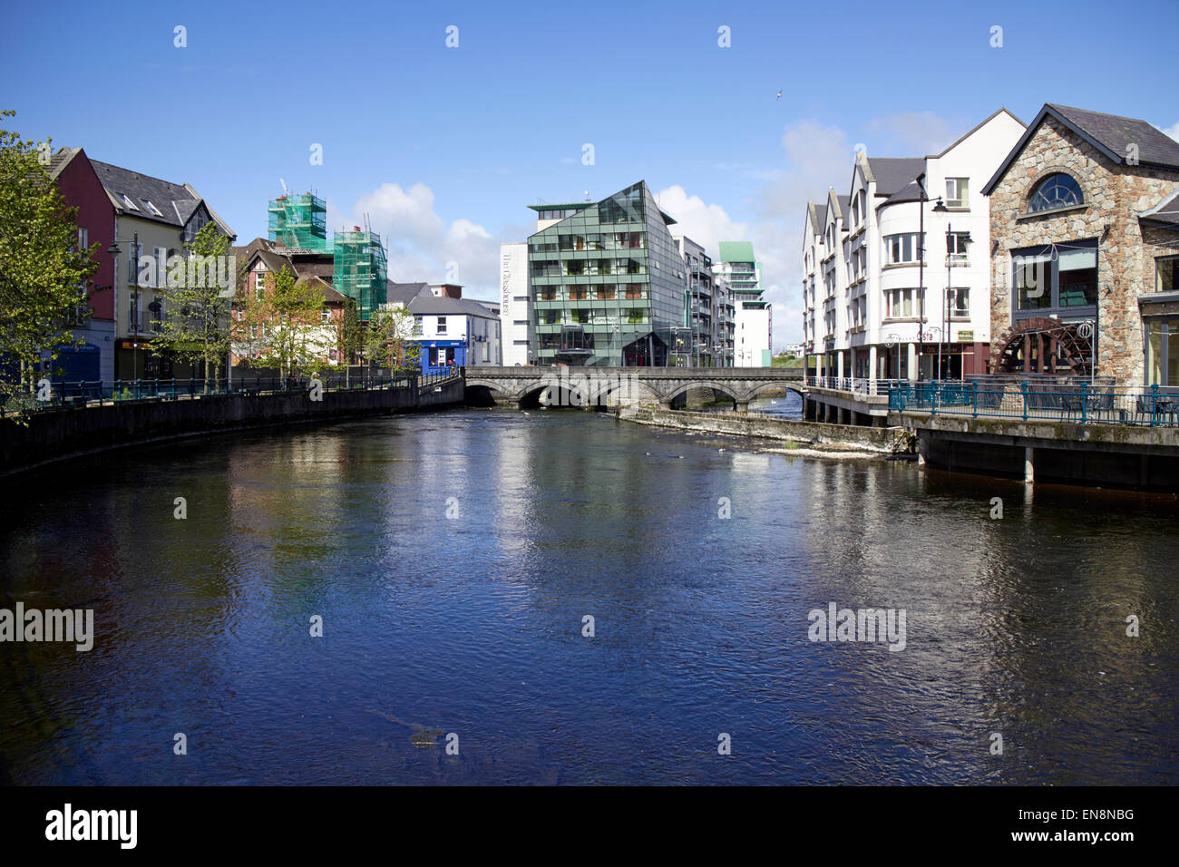 The Garavogue river running through sligo town and hyde bridge republic ...
