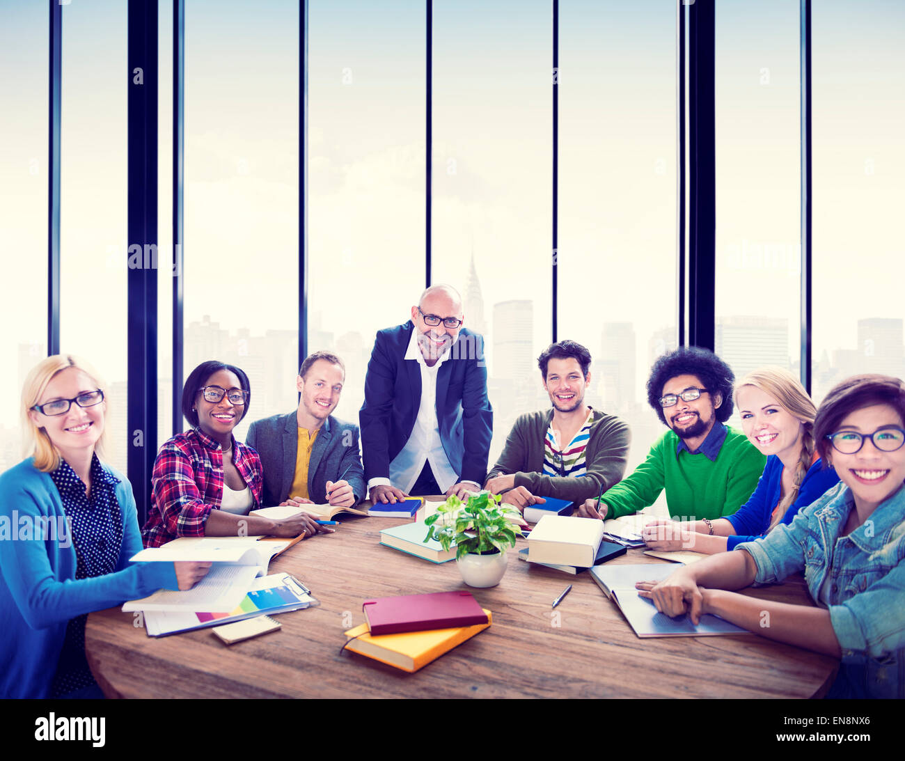 Cooperation multiethnic hi-res stock photography and images - Alamy