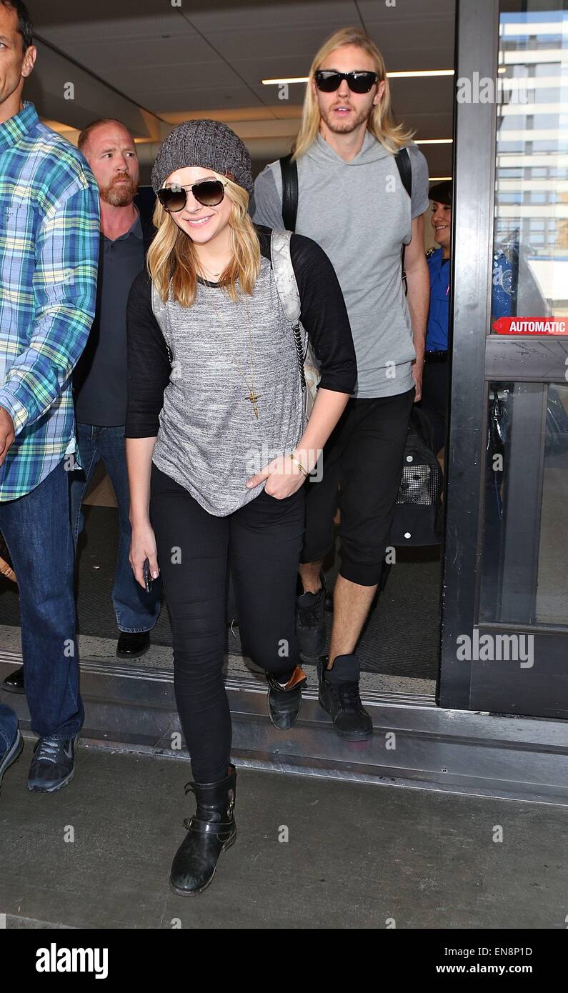Chloe Grace Moretz arrives at Los Angeles International (LAX) airport ...