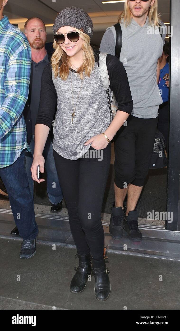 Chloe Grace Moretz arrives at Los Angeles International (LAX) airport ...