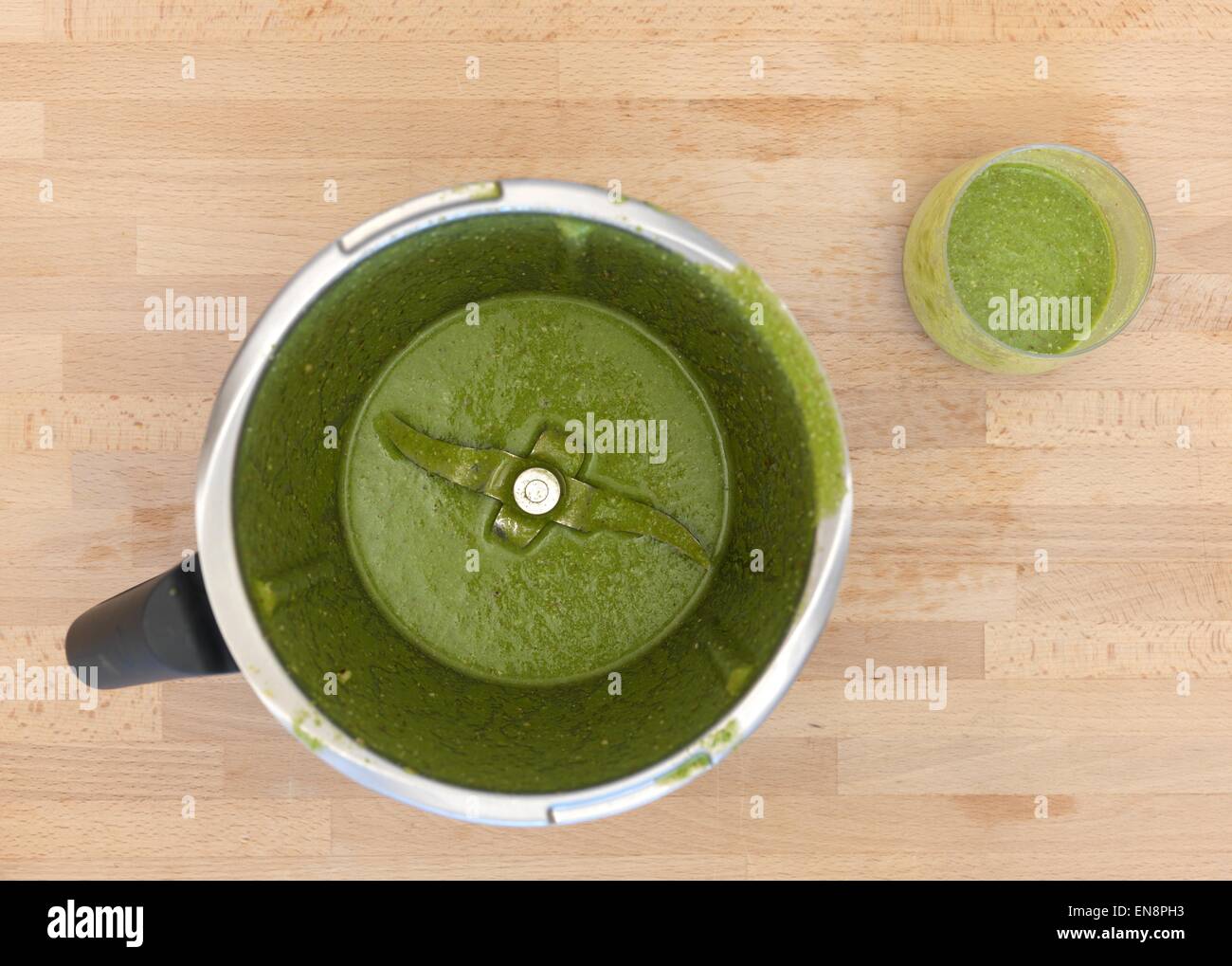 A close up shot of a food blender Stock Photo - Alamy