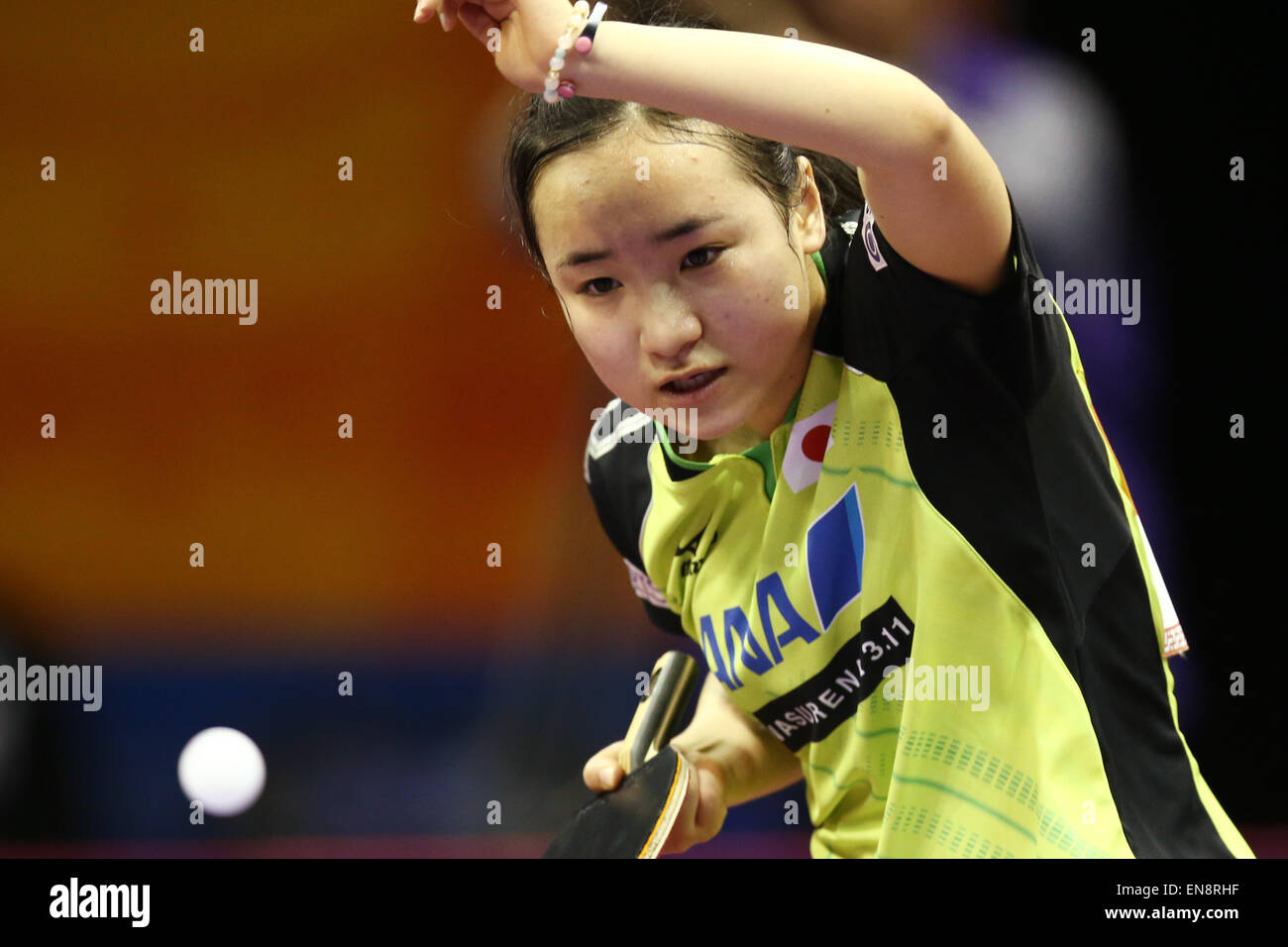 Suzhou International Expo Centre, Suzhou, China. 28th Apr, 2015. Mima ...