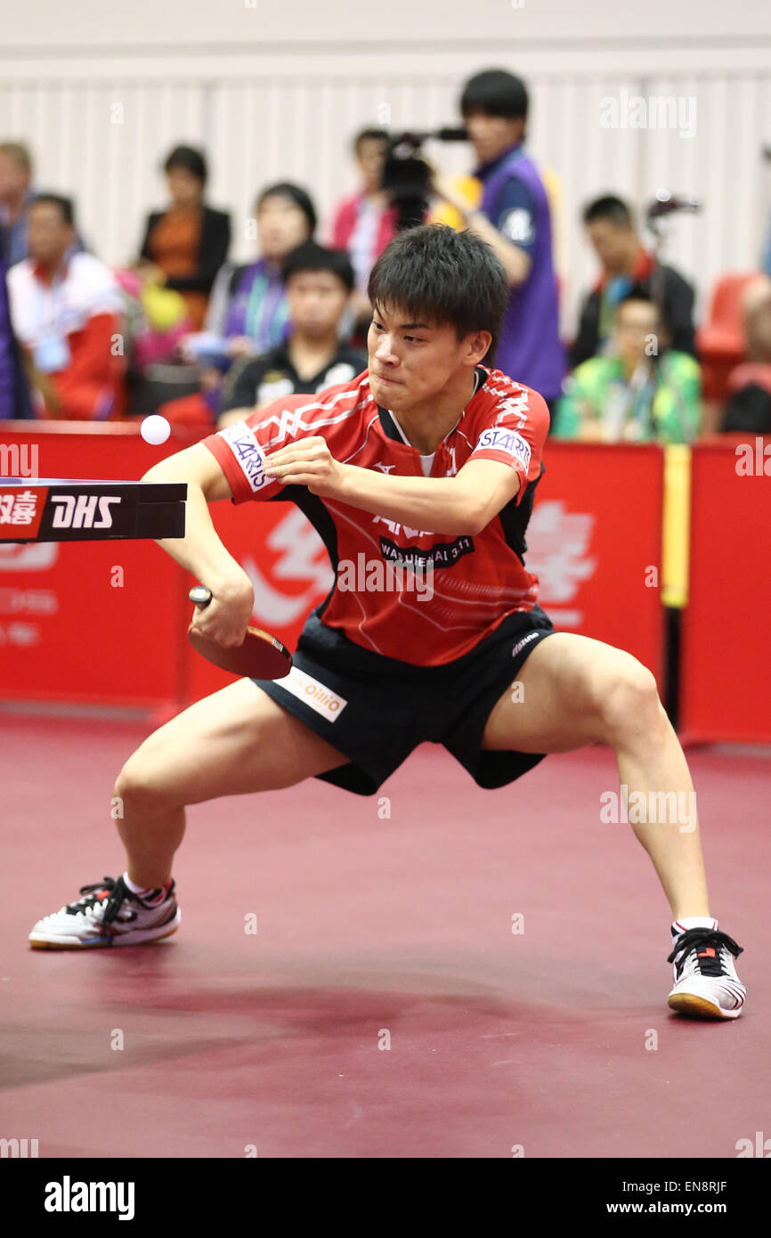 Suzhou International Expo Centre, Suzhou, China. 28th Apr, 2015. Masaki ...