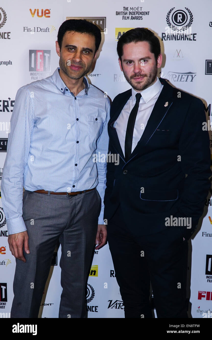 London, UK. 29th April, 2015. Rez Kempton and Martin Delaney attends In ...