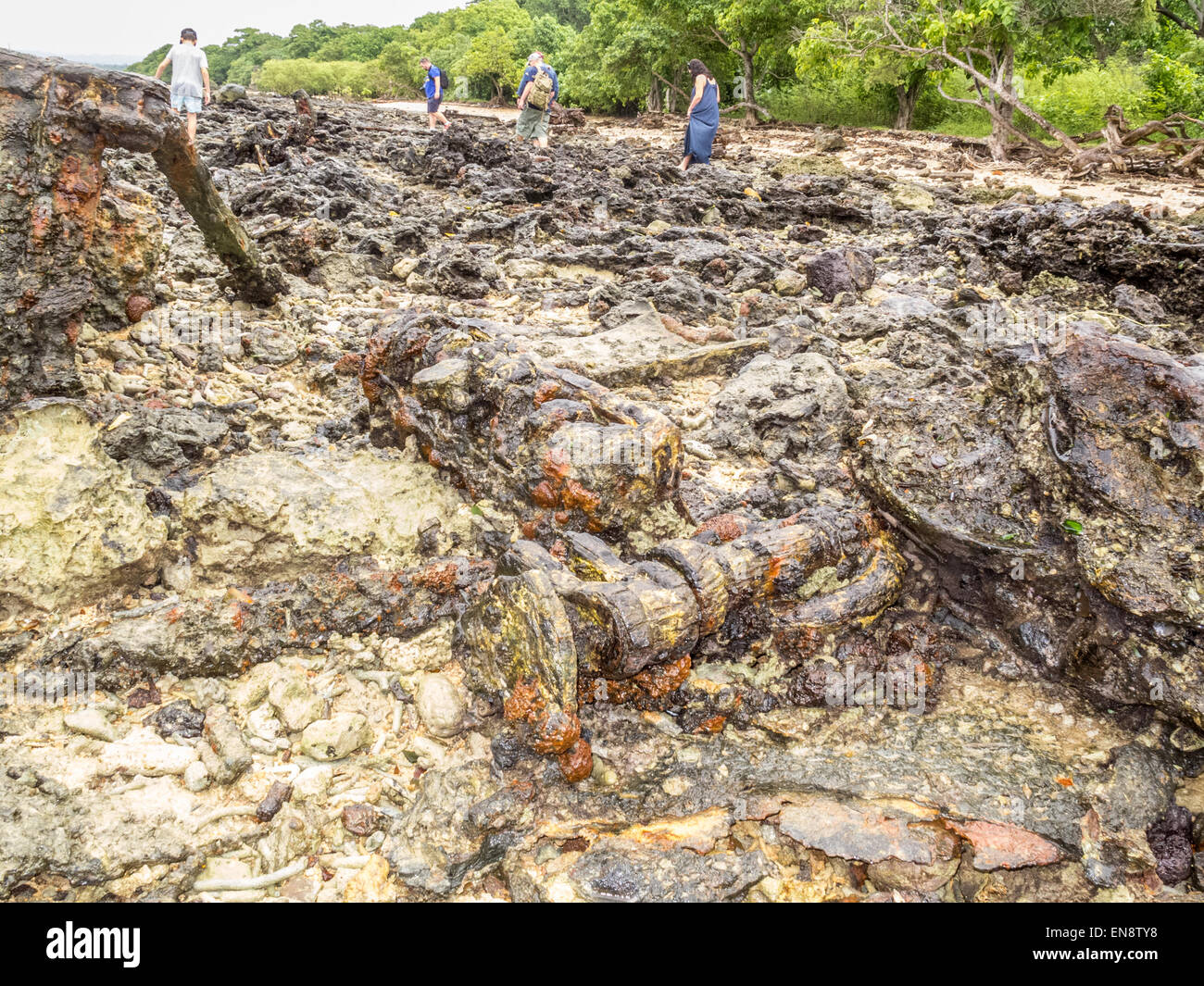 Million Dollar Point, Vanuatu. US WW2 dumping point for used military ...