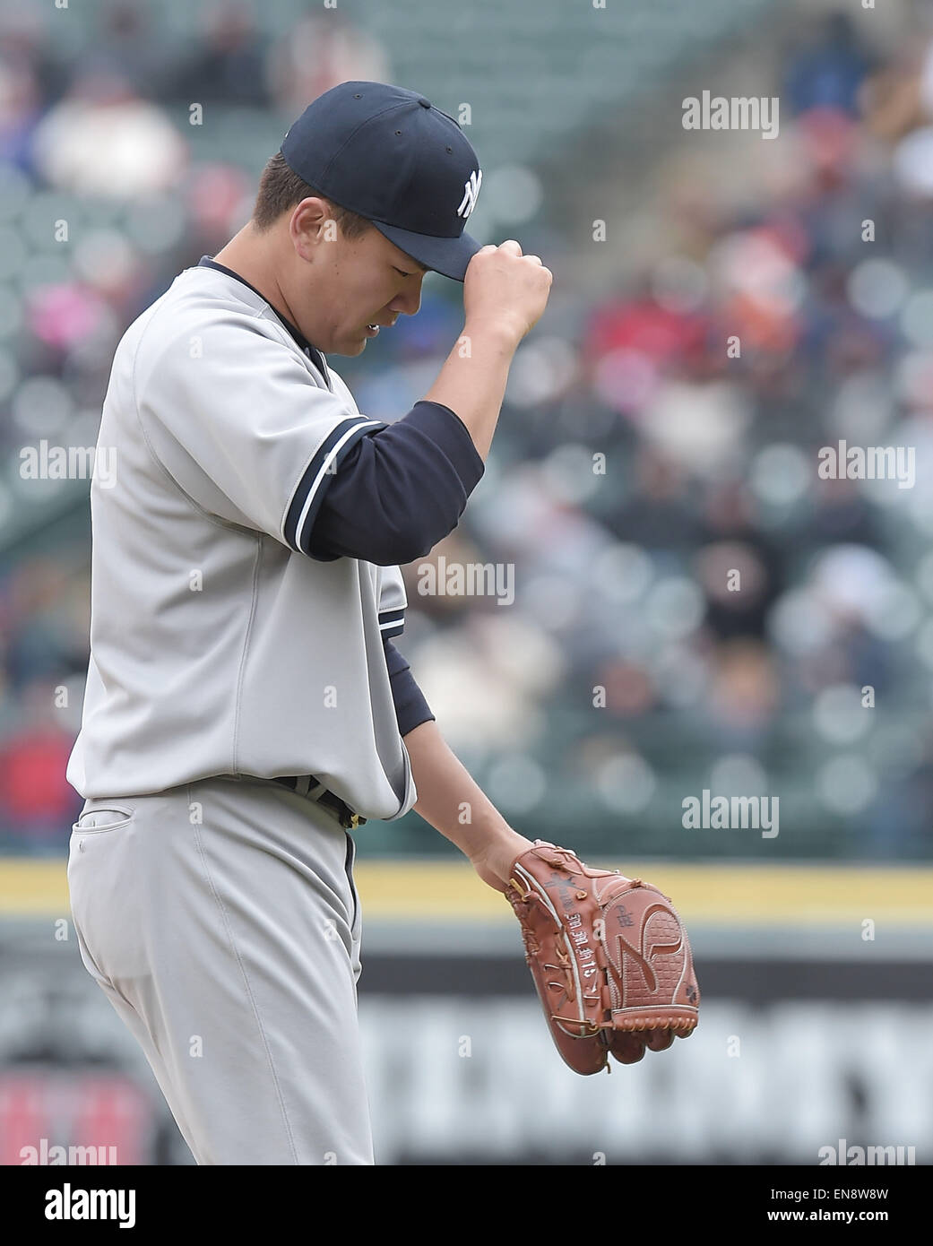 Detroit, Michigan, USA. 23rd Apr, 2015. Masahiro Tanaka (Yankees) MLB : Pitcher Masahiro Tanaka ...