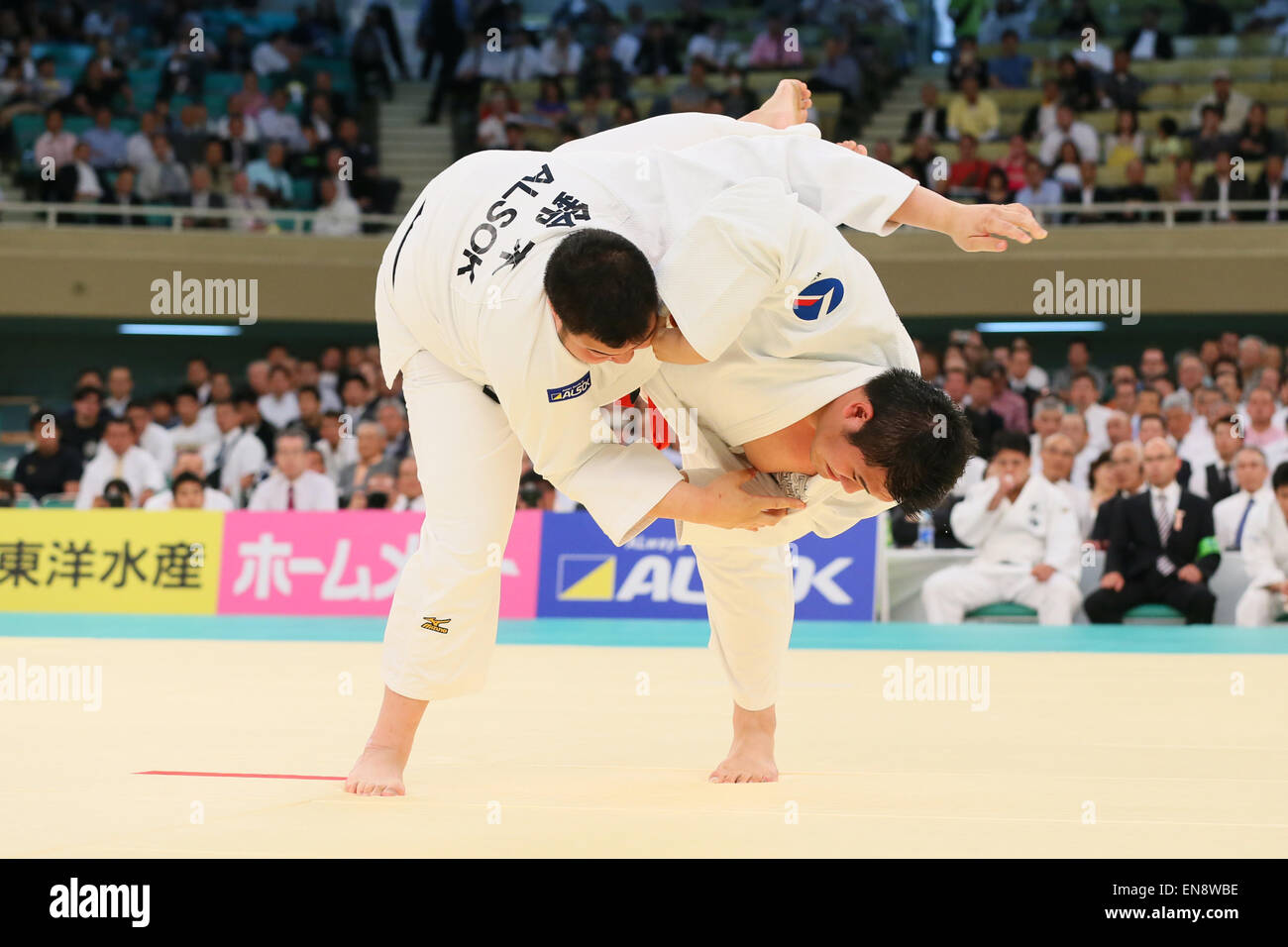 Nippon Budokan, Tokyo, Japan. 29th Apr, 2015. (L-R) Takahiro Suzuki ...