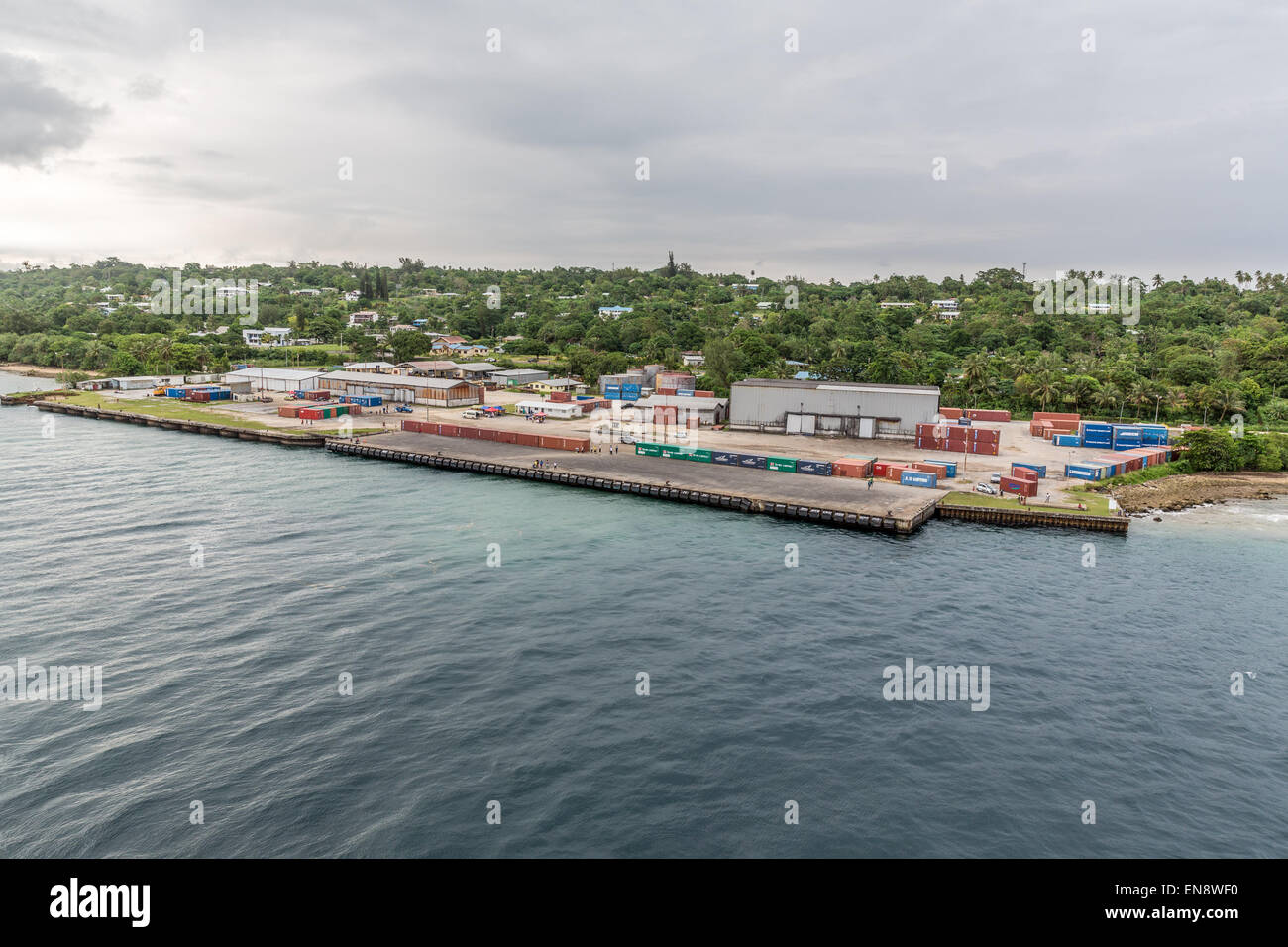 Shipping port at Espiritu Santo, Vanuatu Stock Photo - Alamy