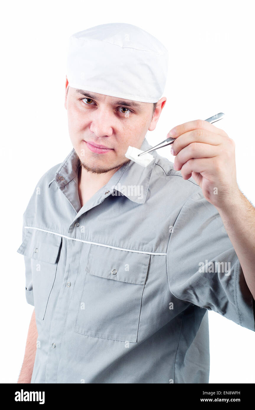a portrait of a first aid man - medic, doctor Stock Photo - Alamy
