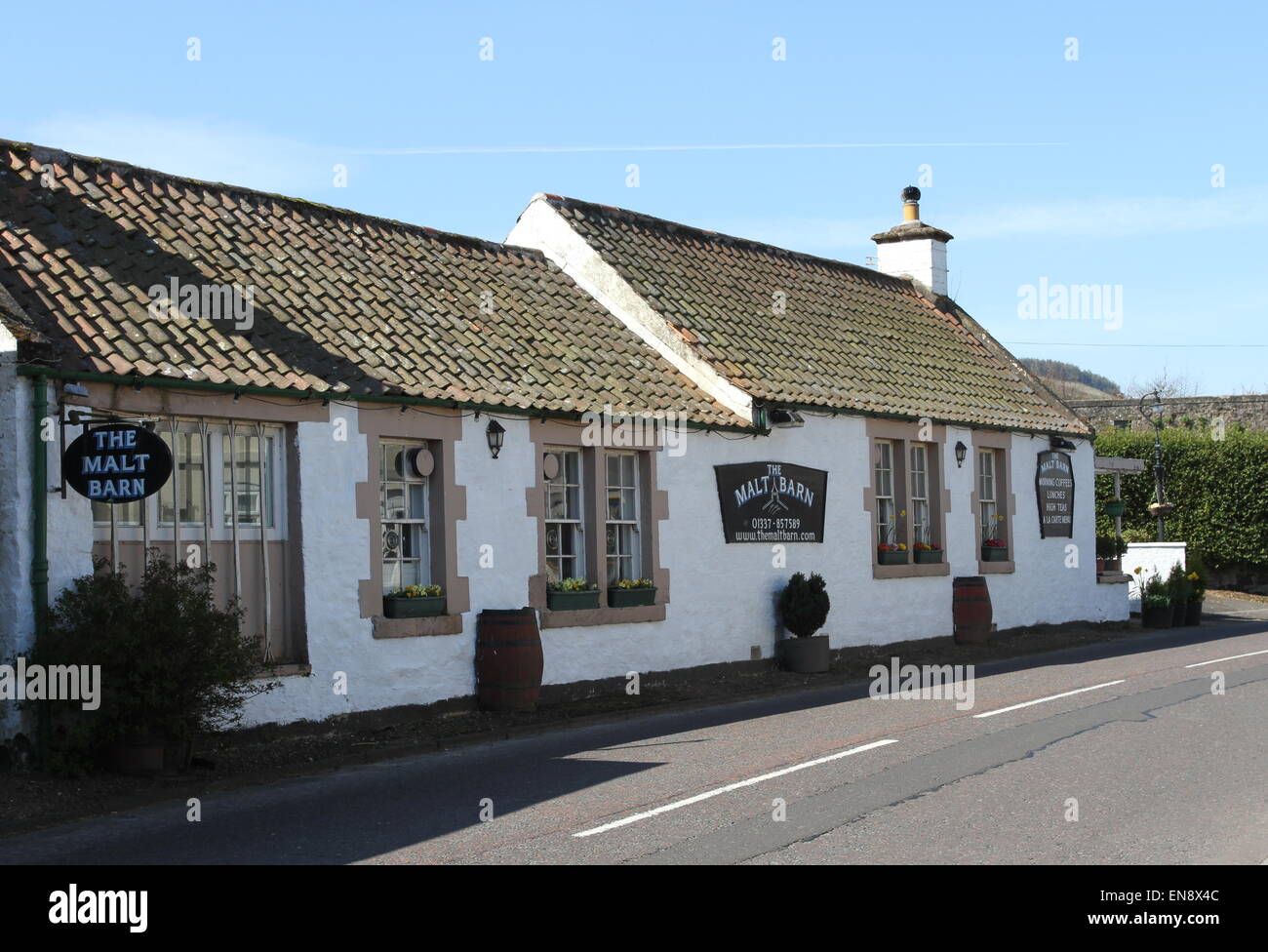 Exterior of The Malt Barn Restaurant Newton of Falkland Fife Scotland ...