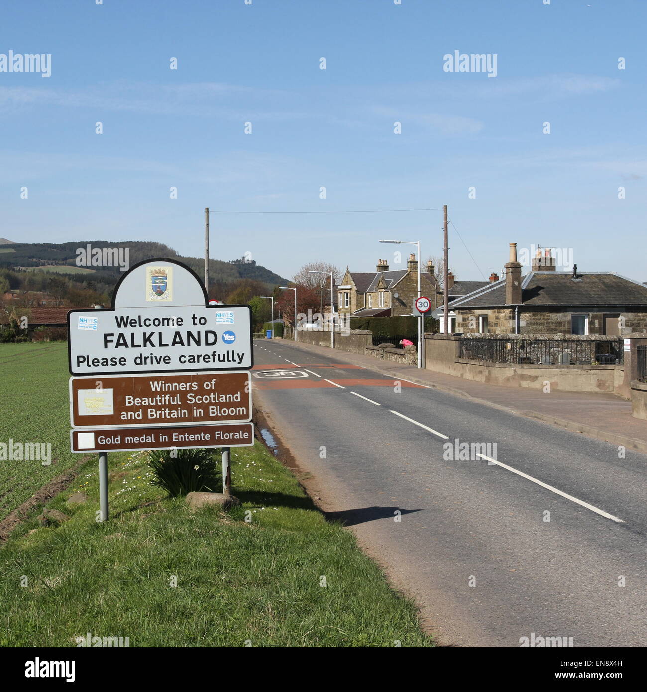 Falkland Scotland April 2015 Stock Photo - Alamy